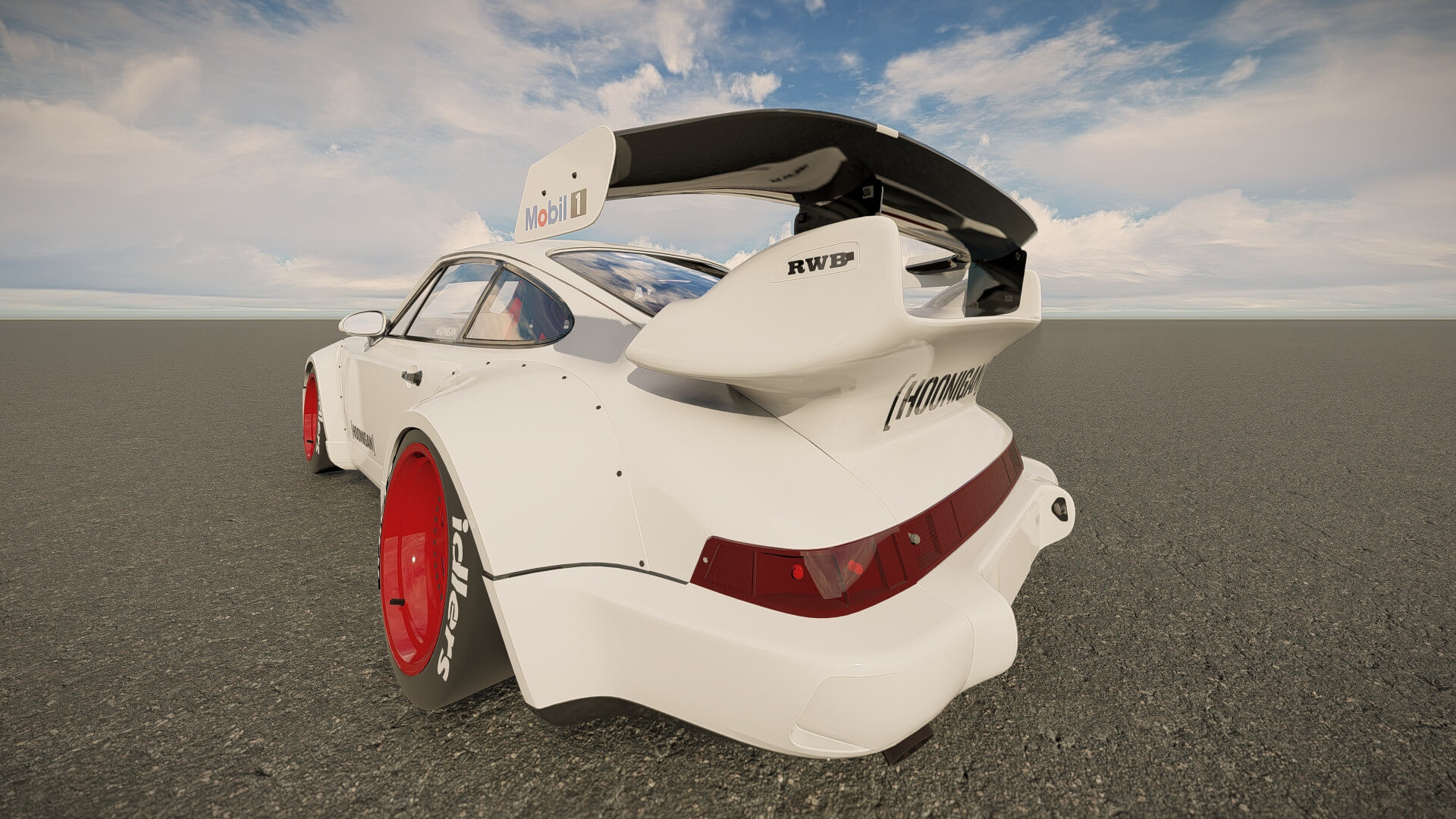 Tuned Porsche 911 Turbo 1991 - 3D Model by AlphaGroup