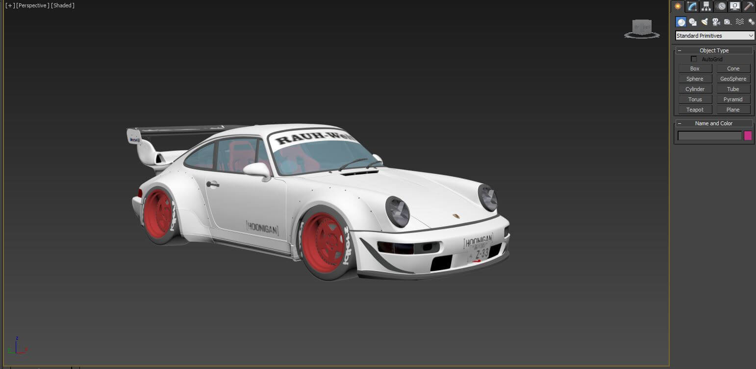 Tuned Porsche 911 Turbo 1991 - 3D Model by AlphaGroup