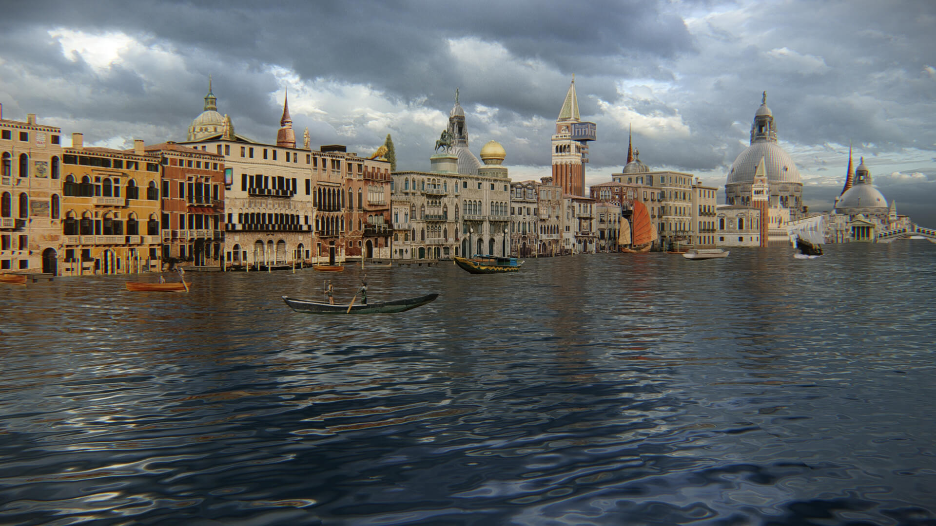 Venice Scene - 3D Model by AlphaGroup