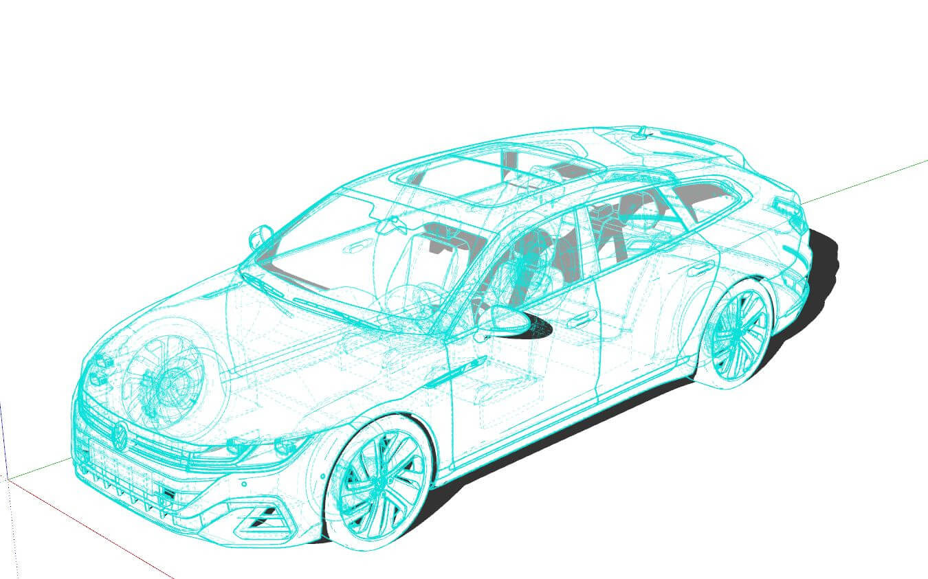 Volkswagen Arteon Shooting Brake Hybrid 2022 - 3D Model by AlphaGroup