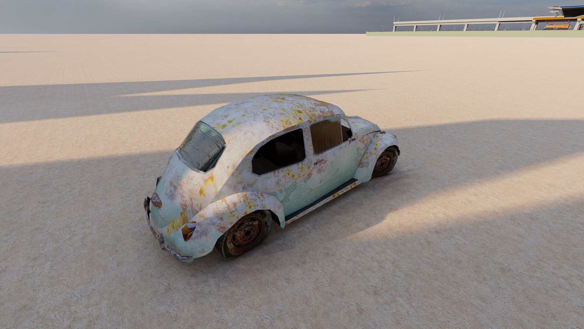 Volkswagen Fusca Rusty - 3D Model by AlphaGroup