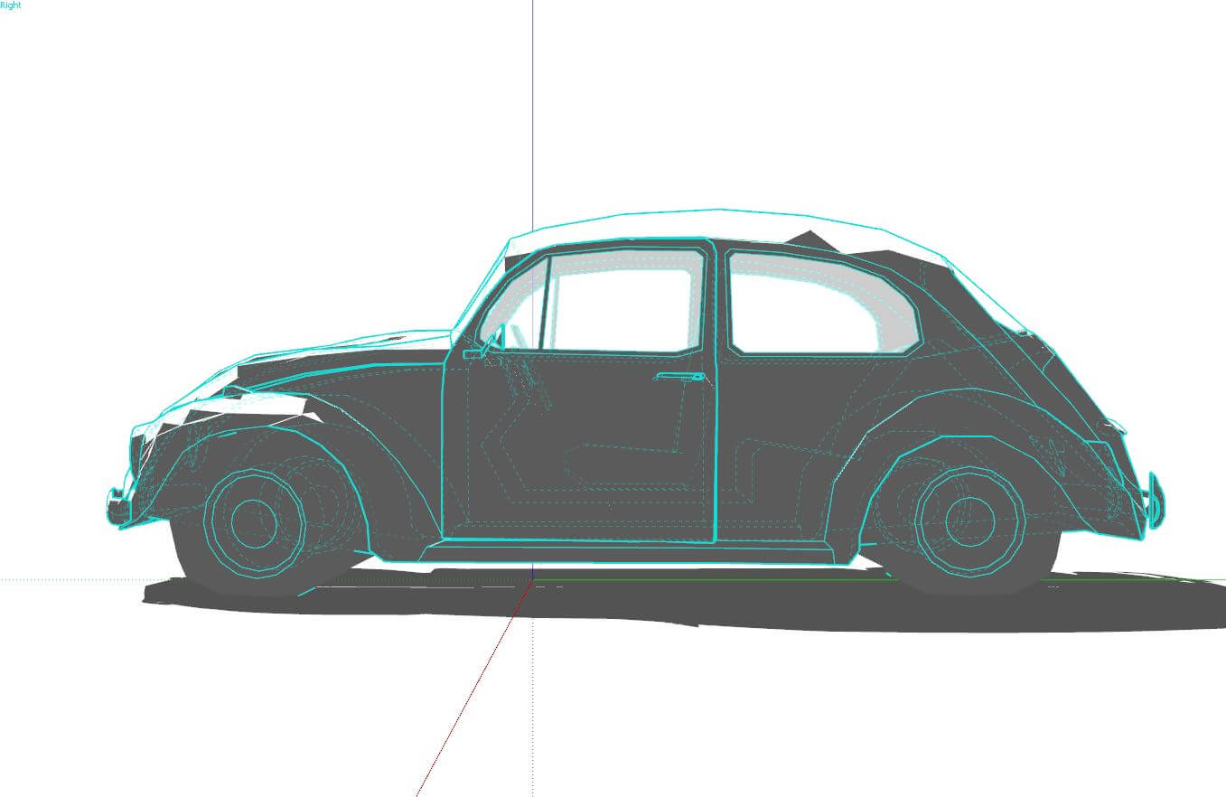 Volkswagen Fusca Rusty - 3D Model by AlphaGroup