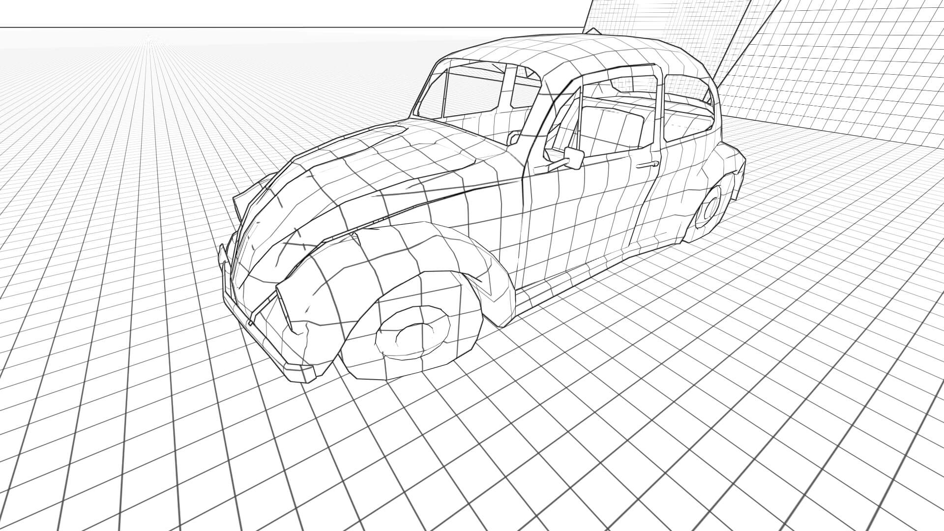 Volkswagen Fusca Rusty - 3D Model by AlphaGroup