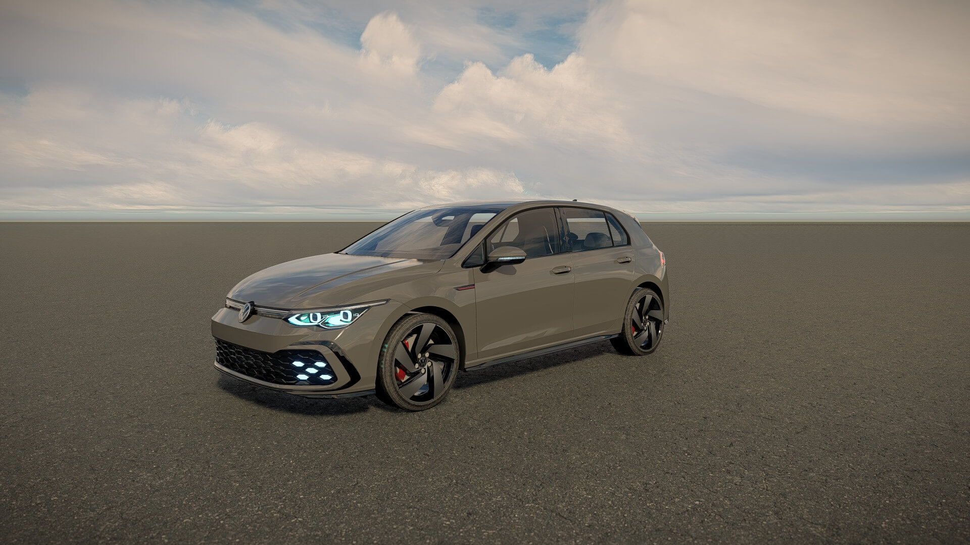 Volkswagen Golf 2022 GTI - 3D Model by AlphaGroup