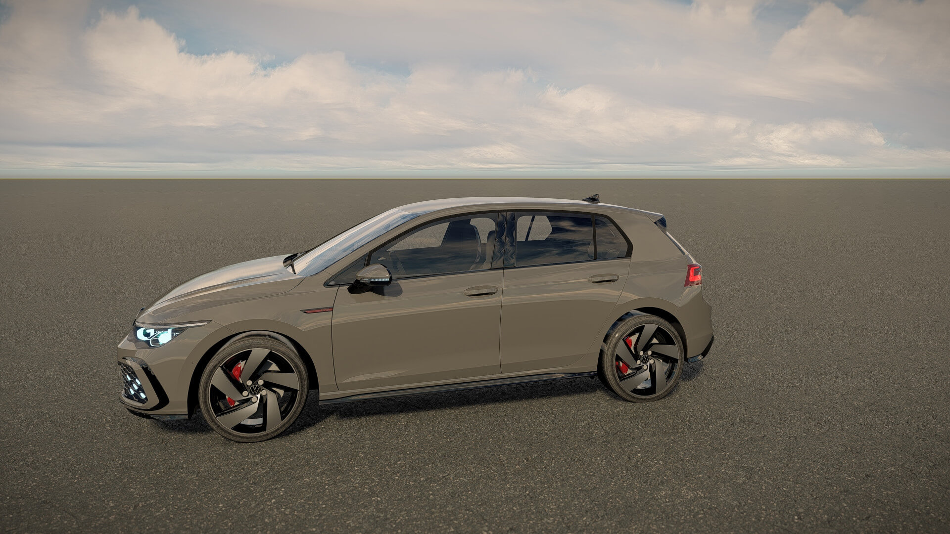 Volkswagen Golf 2022 GTI - 3D Model by AlphaGroup