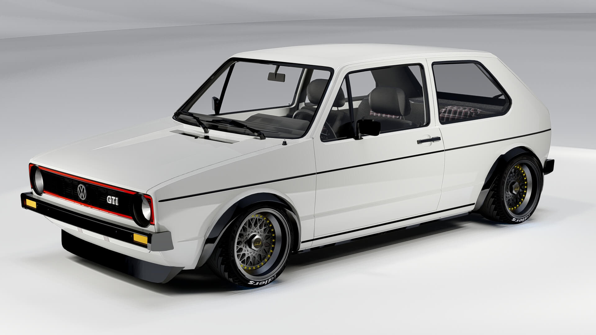 Volkswagen Golf GTI MK1 1982-1992 3D Model by AlphaGroup
