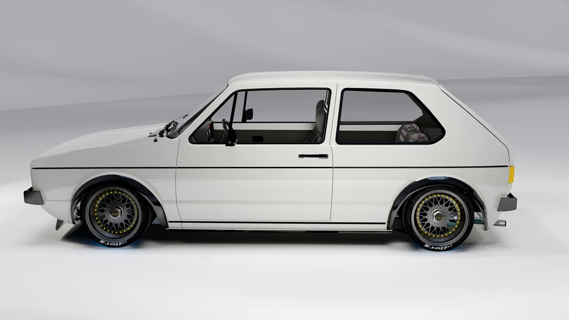 Volkswagen Golf GTI MK1 1982-1992 3D Model by AlphaGroup