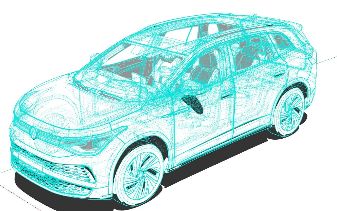Volkswagen ID6 X Prime 2022 - 3D Model by AlphaGroup