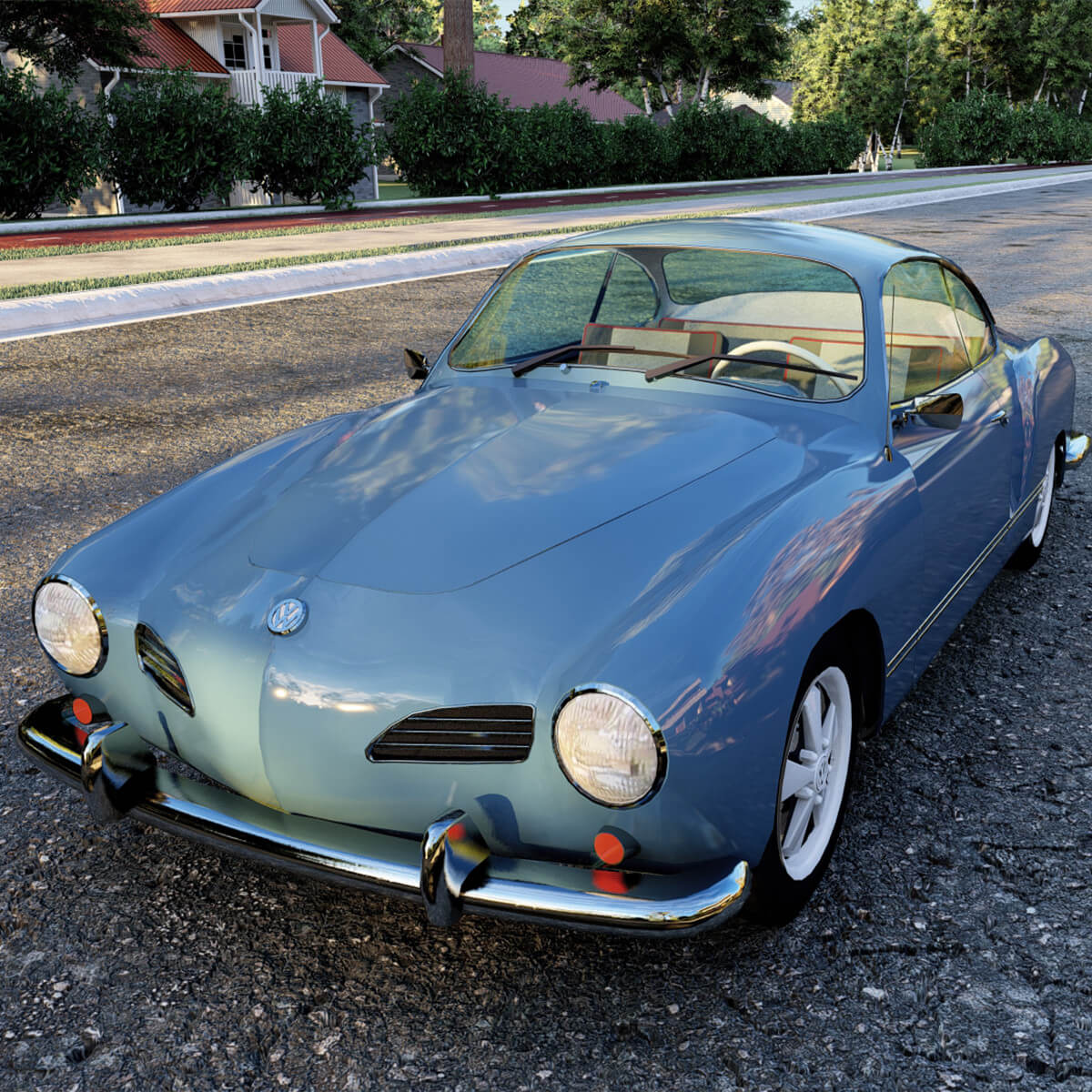 Volkswagen Karmann Ghia - 3D Model by AlphaGroup