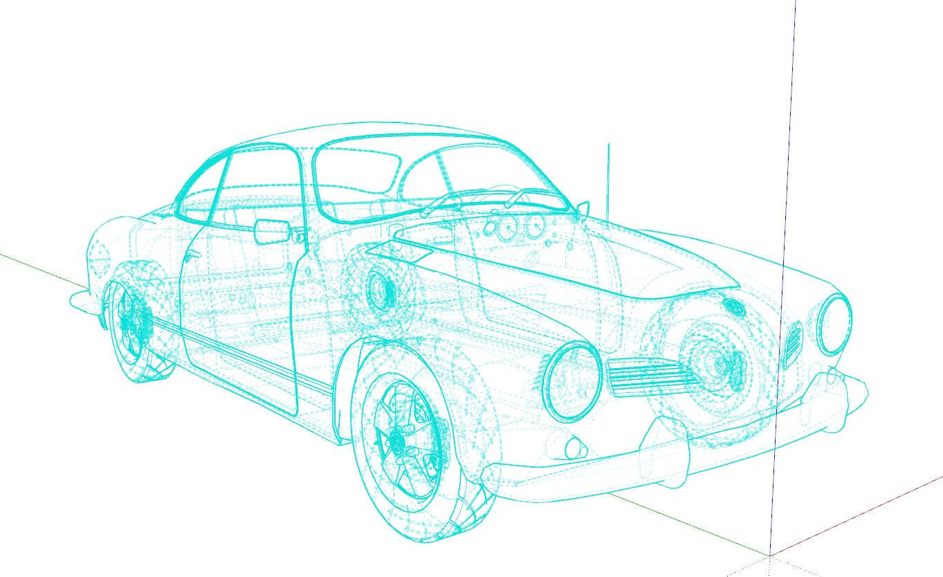 Volkswagen Karmann Ghia - 3D Model by AlphaGroup