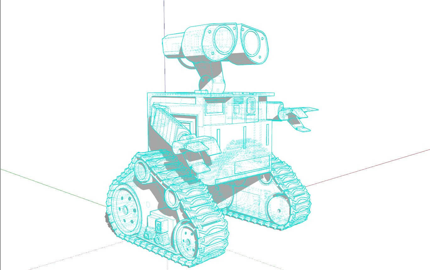 Wall E Robot - 3D Model by AlphaGroup