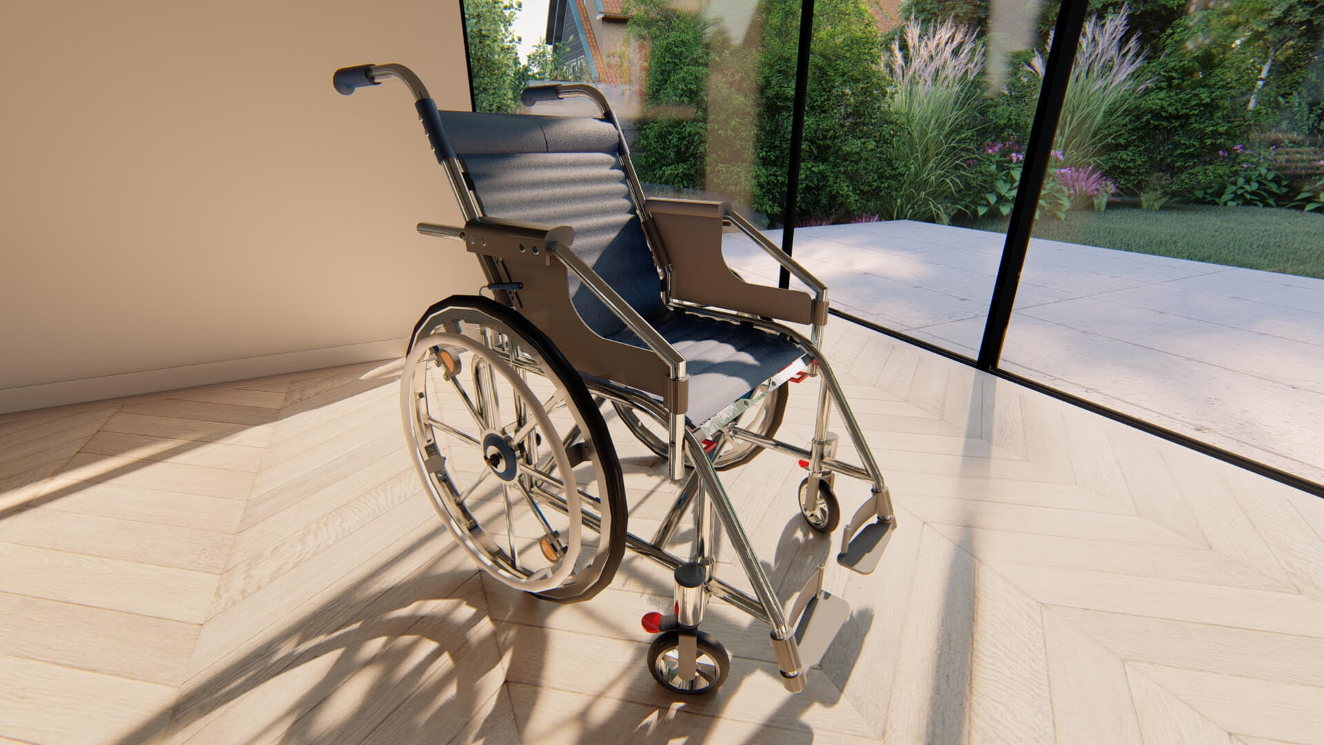 Wheelchair - 3D Model by AlphaGroup