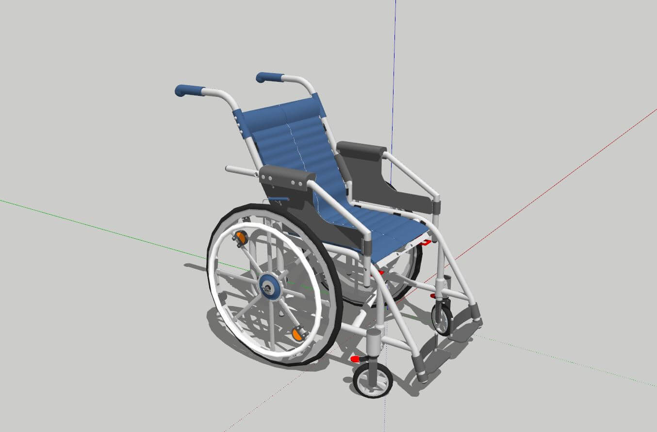 Wheelchair - 3D Model by AlphaGroup