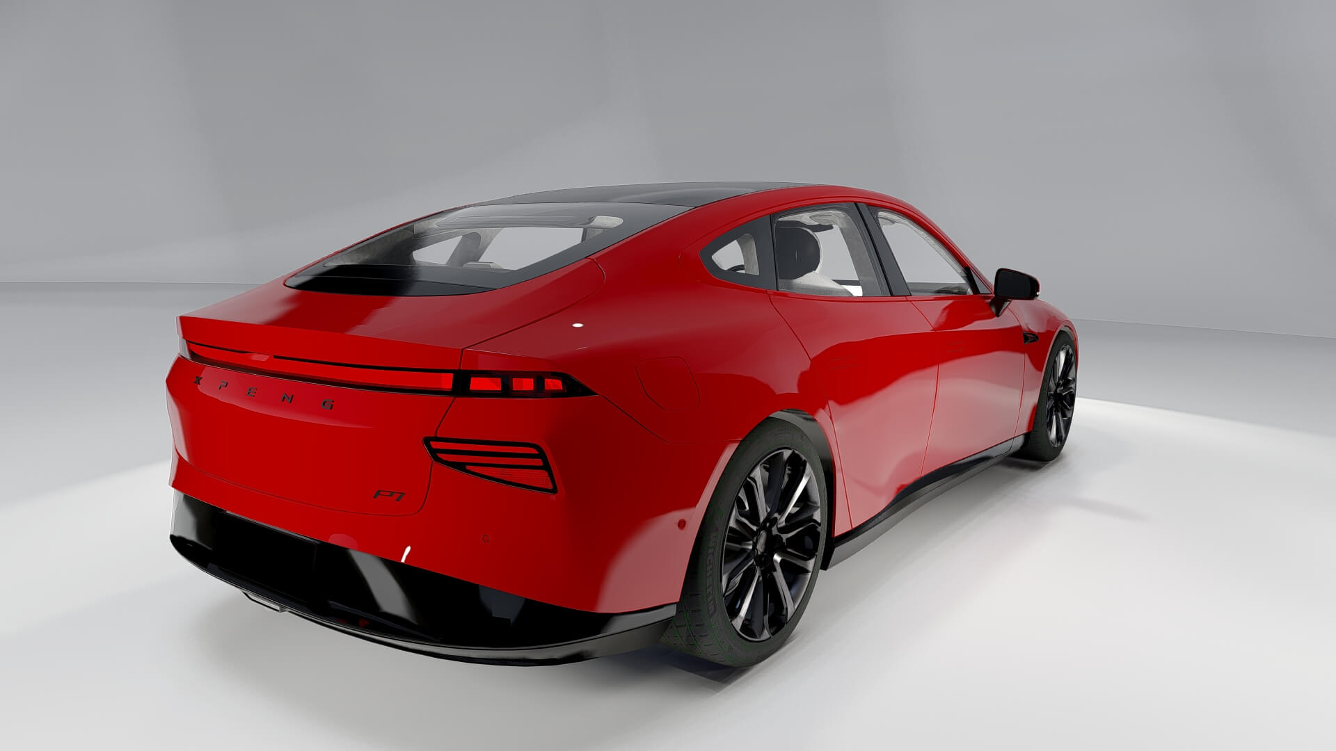 Xpeng P7 With Interior - 3D Model by AlphaGroup