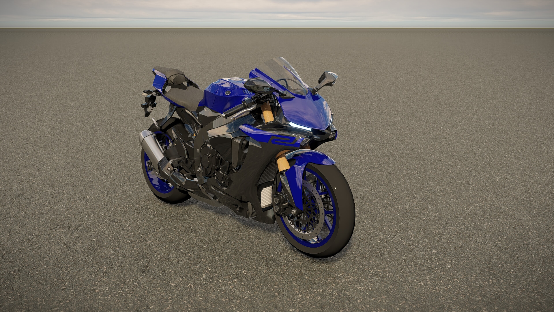 Yamaha Yzf-R1 2020 3D Model by AlphaGroup