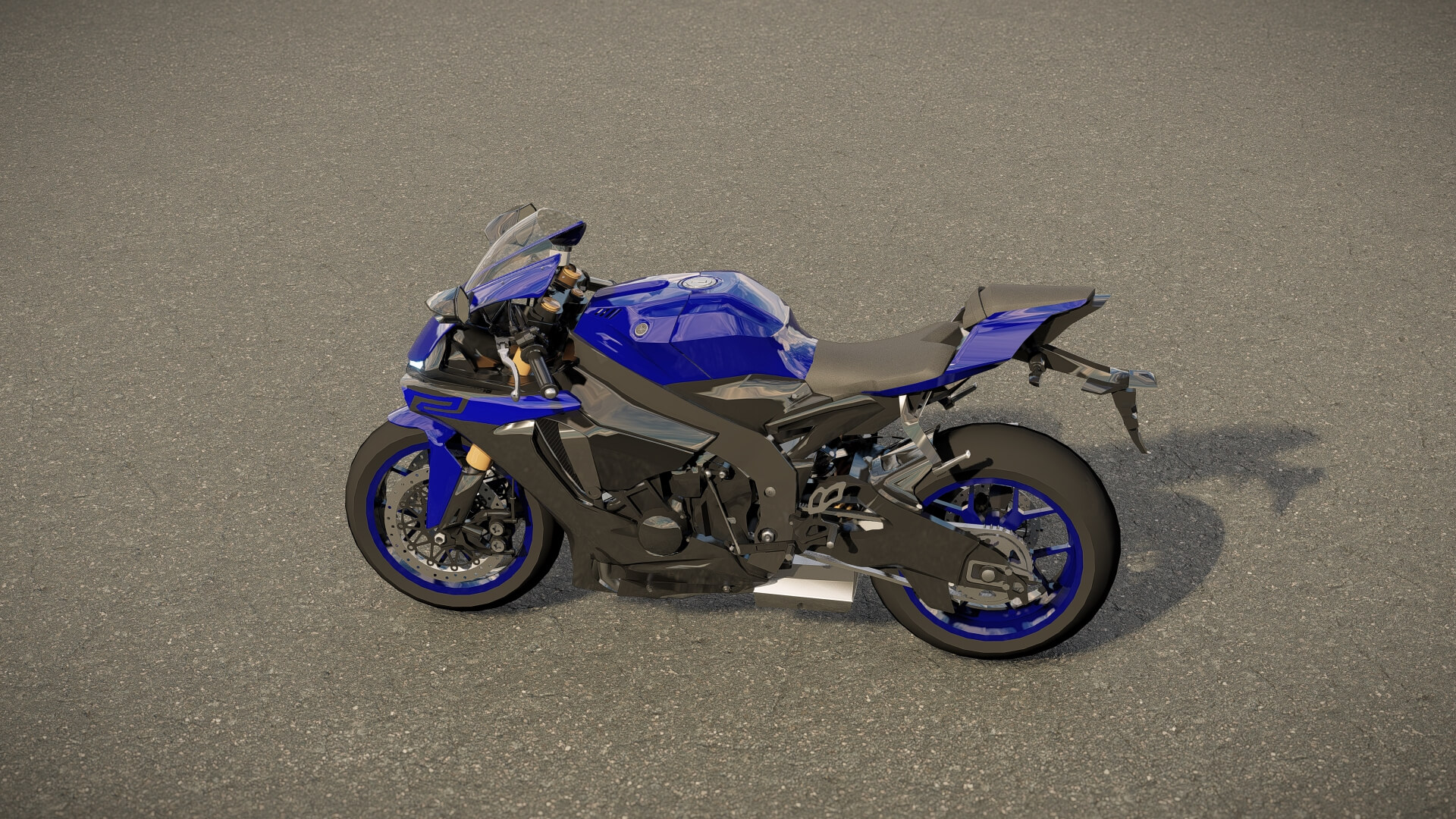 Yamaha Yzf-R1 2020 3D Model by AlphaGroup