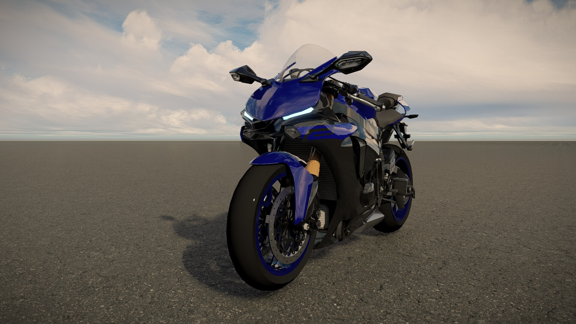 Yamaha Yzf-R1 2020 3D Model by AlphaGroup