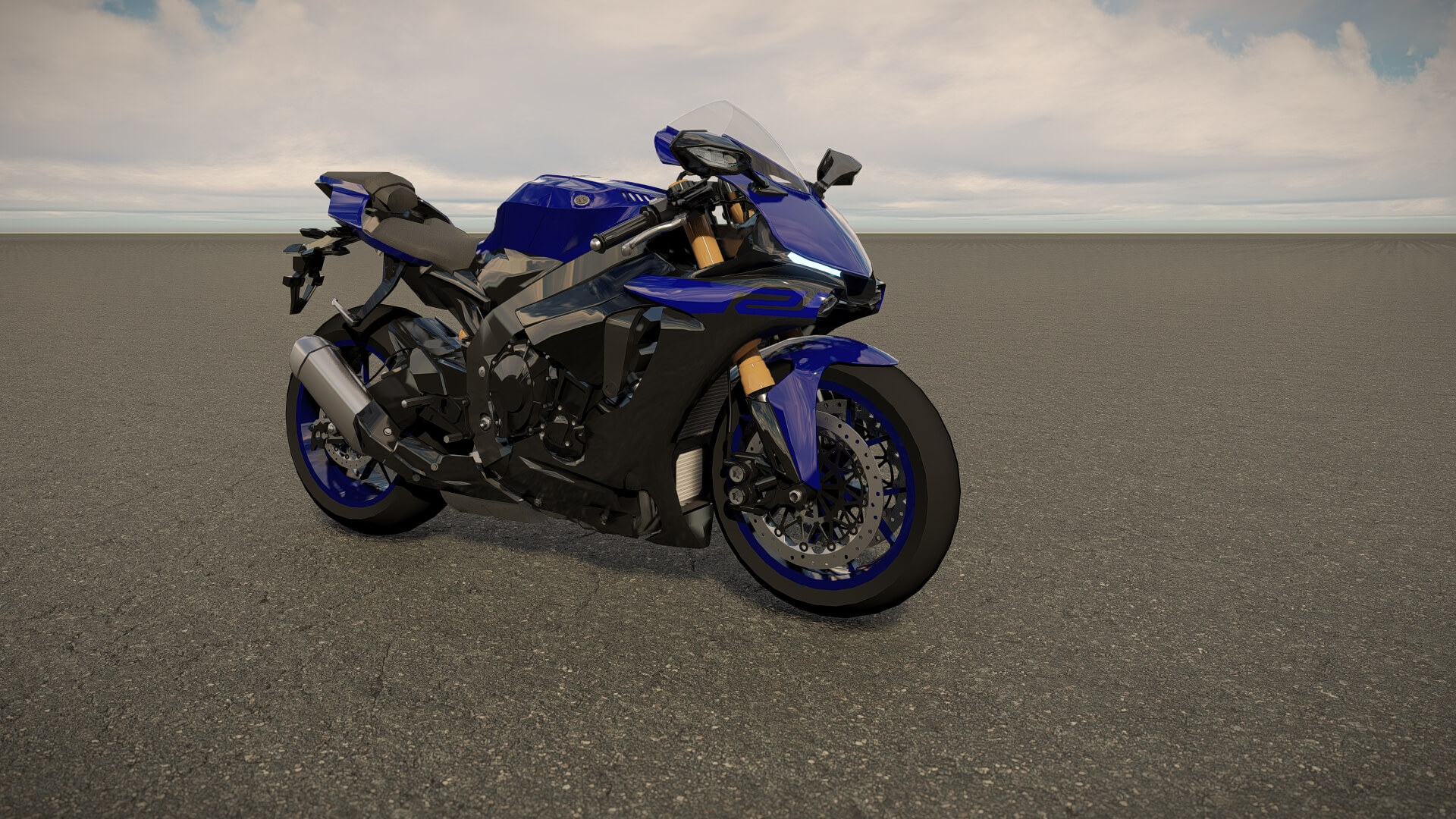 Yamaha Yzf-R1 2020 3D Model by AlphaGroup