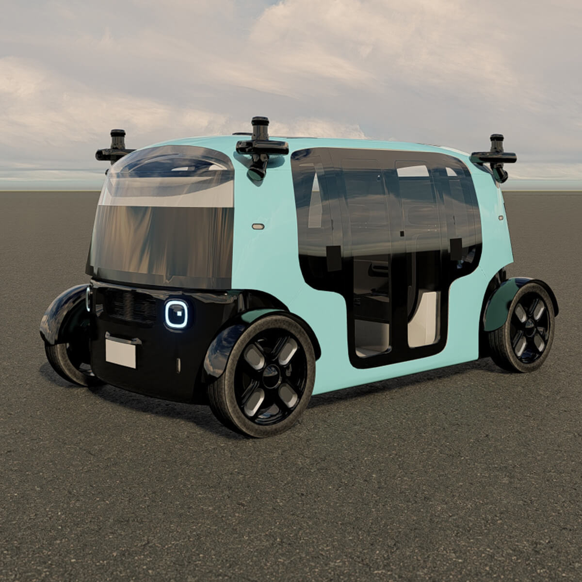 Zoox Smart Taxi - 3D Model by AlphaGroup