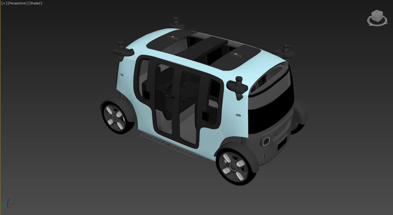 Zoox Smart Taxi - 3D Model by AlphaGroup