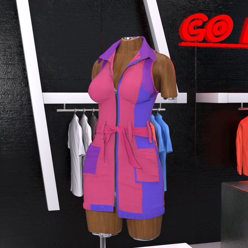 dForce SPR Denim Skirt for Genesis 9 Textures Addon - Daz Content by ...