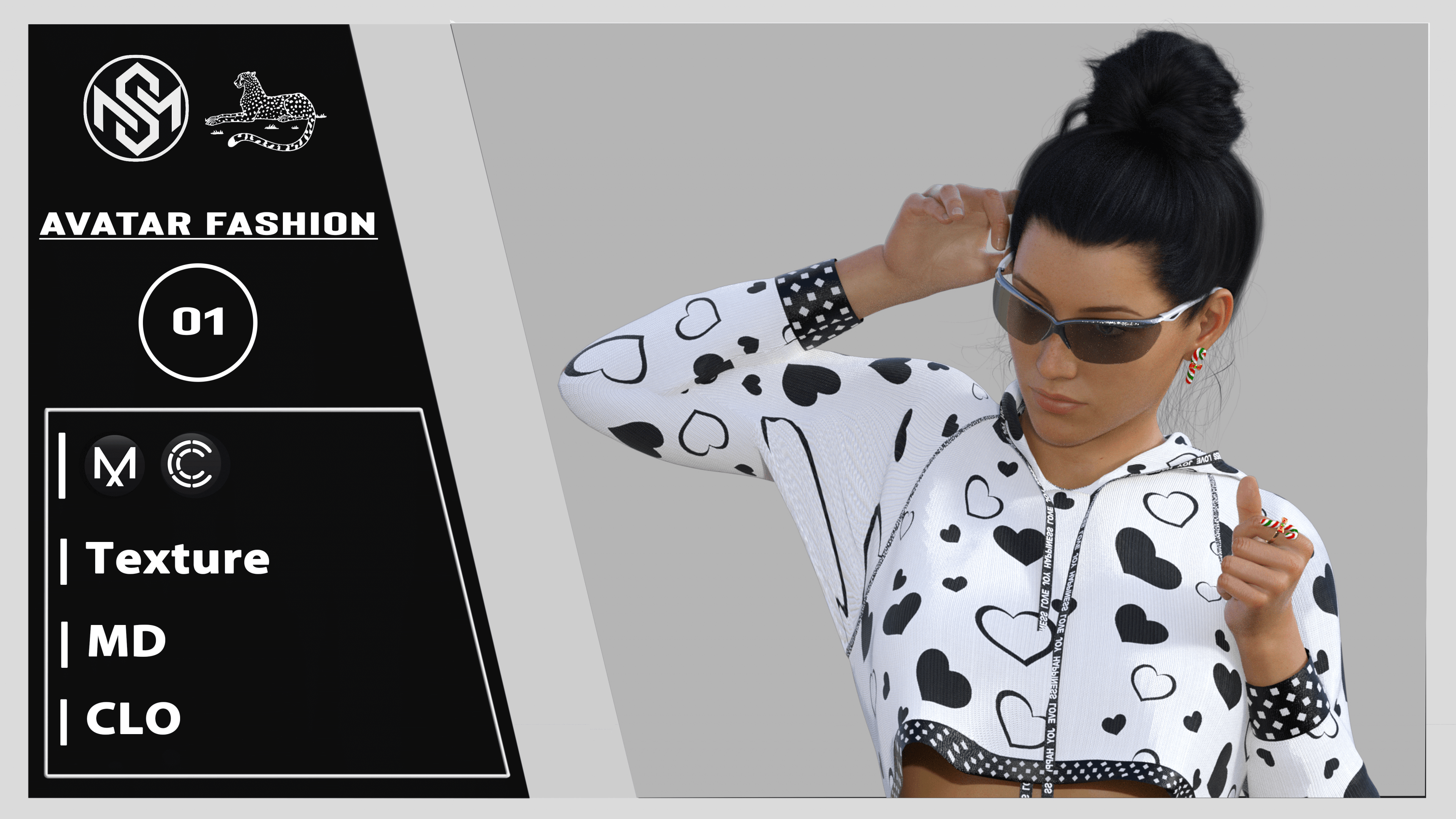 AVATARFashion001 - Ready-to-Use Avatar for Clo3D & Marvelo