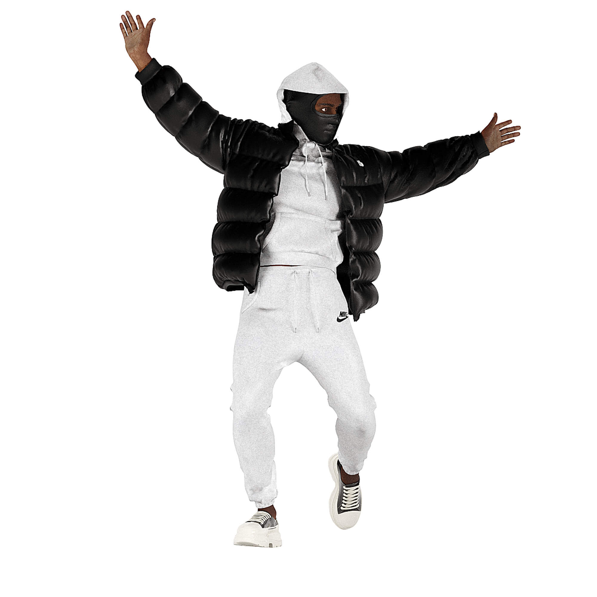 Male Drip Style Streetwear No.1 for Hip Hop Fans - 3D Model by AMA Gol