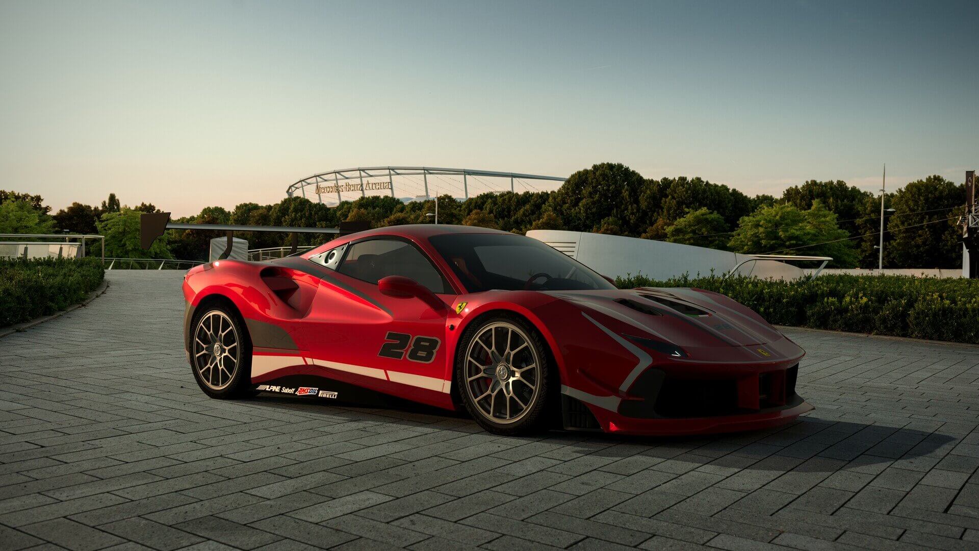 Ferrari 488 GTB 3D Render, Digital Art by aman96killer