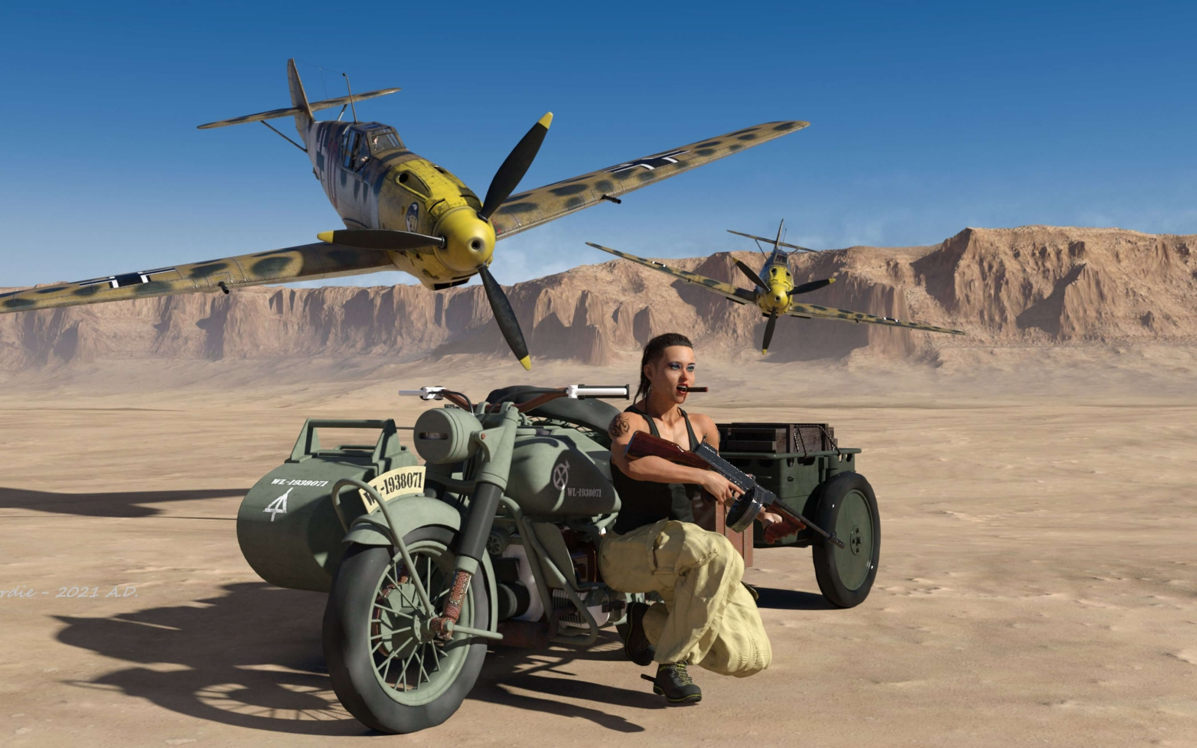 Dispatch Messenger Under Attack 3D Desktop HD Wallpaper