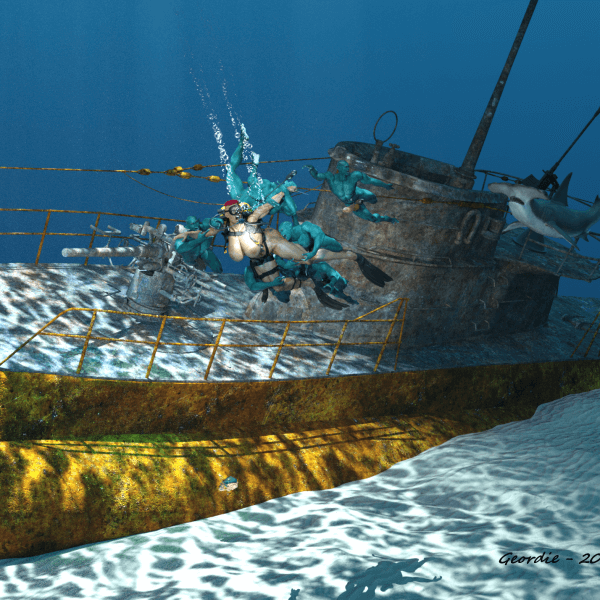 Underwater Sensuality NO escape A18 3D Render | RenderHub Gallery