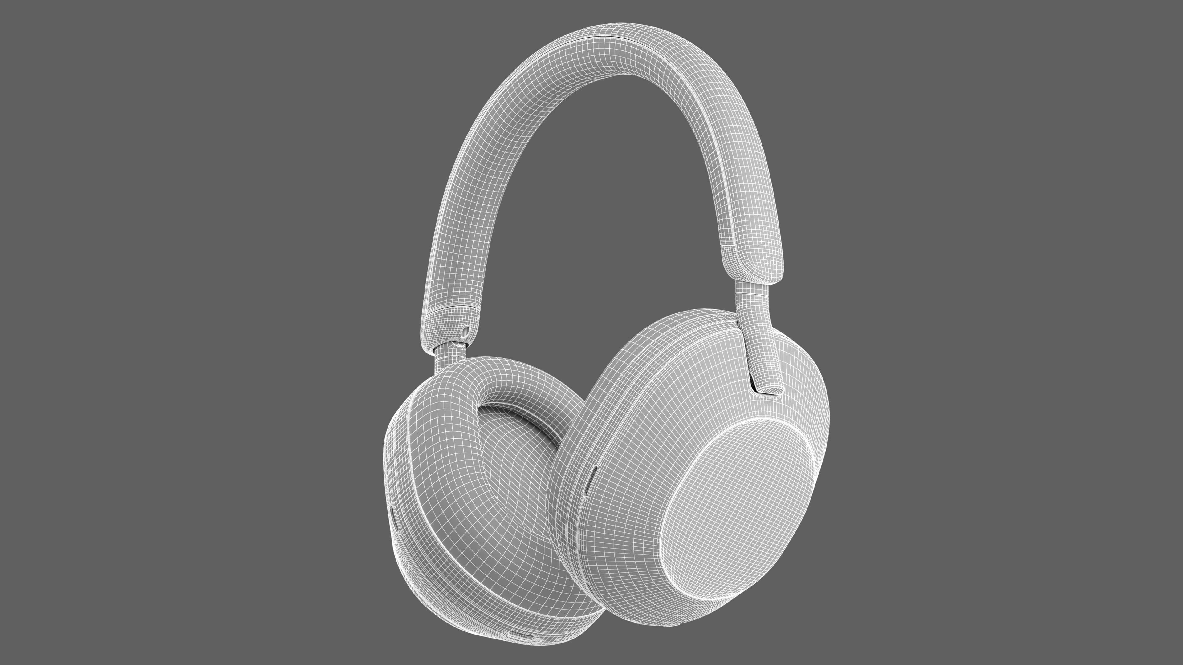 Headphone Sony Wh - 1000Xm5 Beige 3D Model by Ambi3d