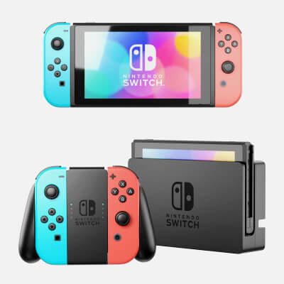 Nintendo Switch Oled Set - 3D Model by Ambi3d