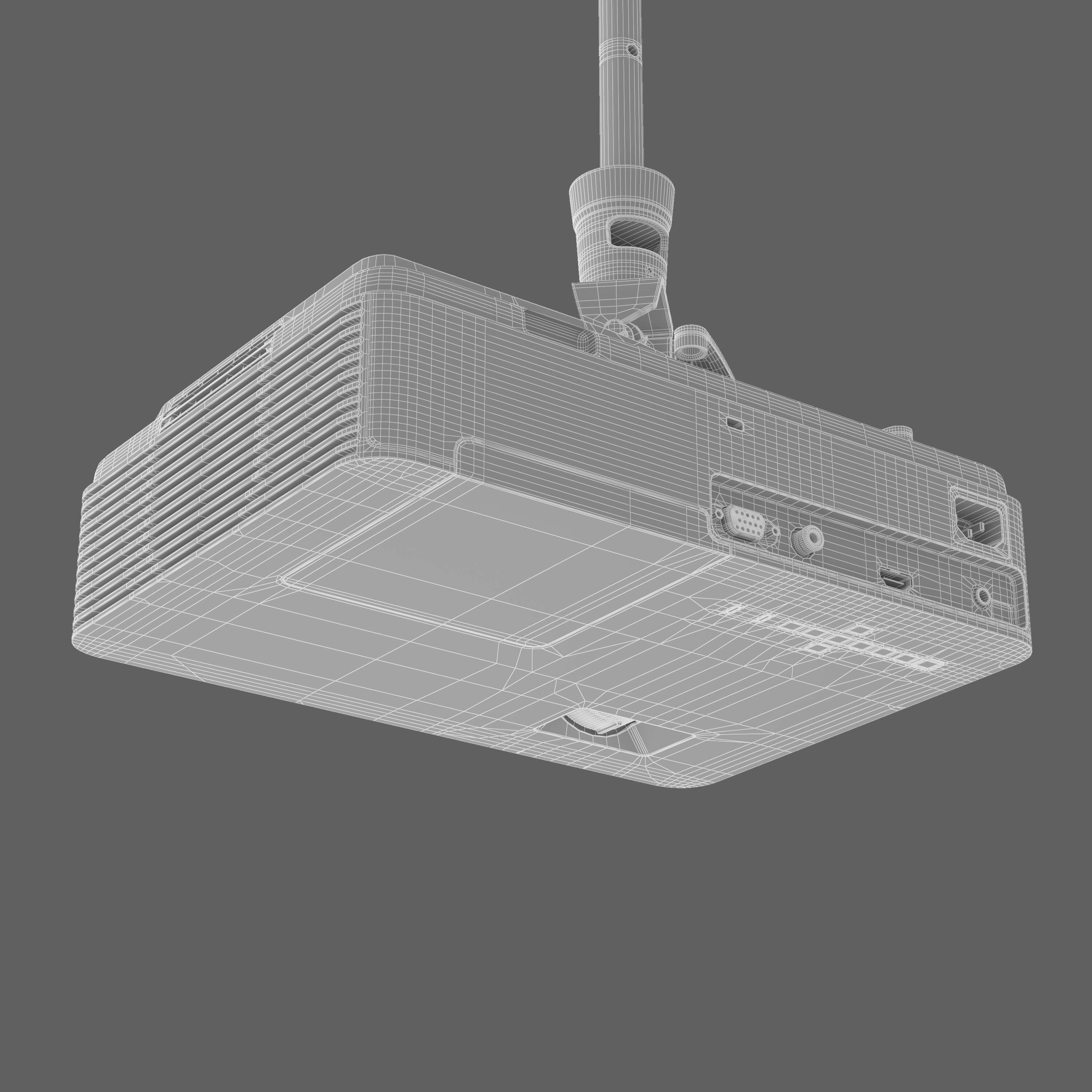 Projector Sony Vpl DX221 With Screen Set - 3D Model by Ambi3d
