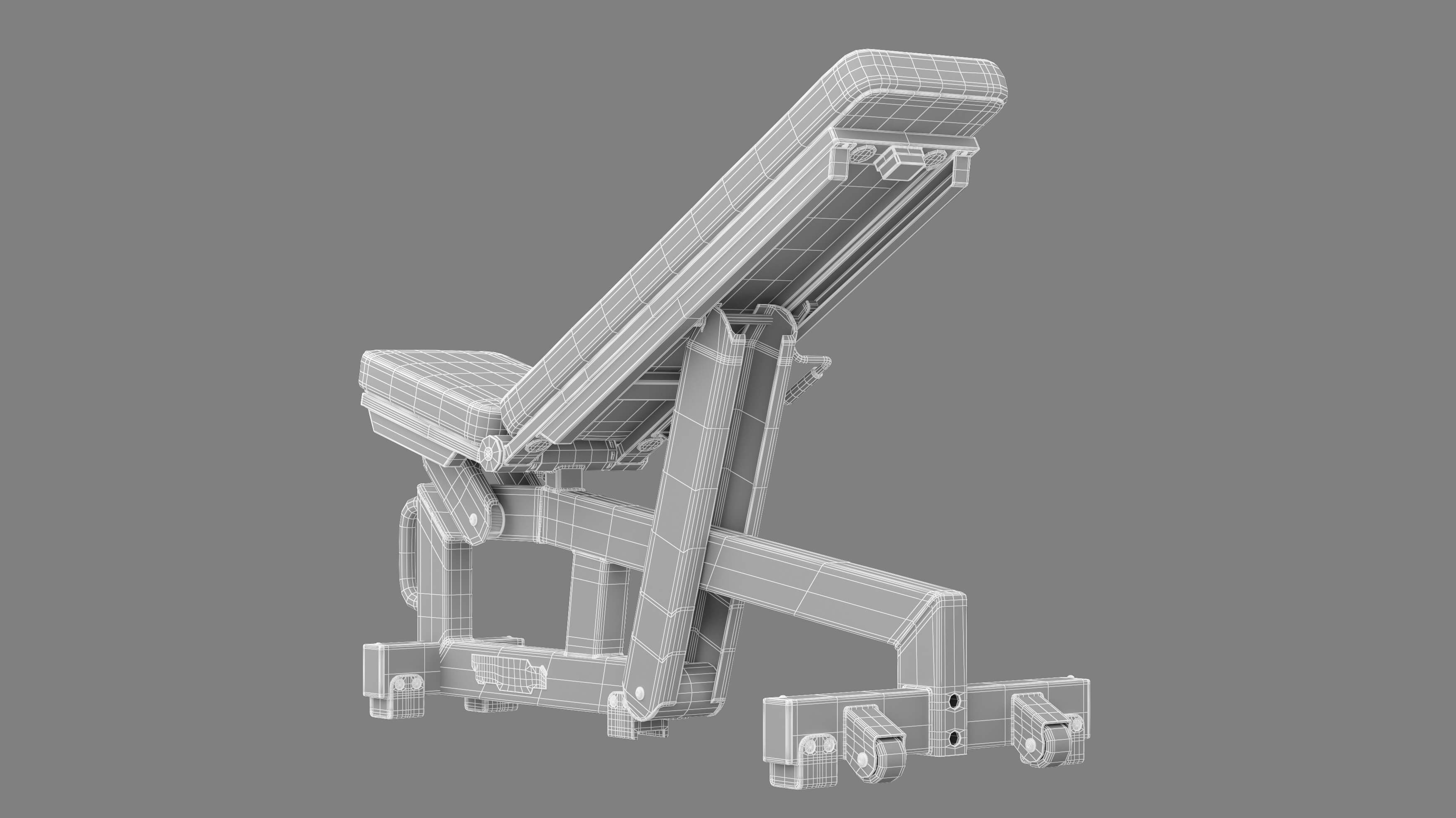 Technogym Adjustable Bench Pure - 3D Model by Ambi3d
