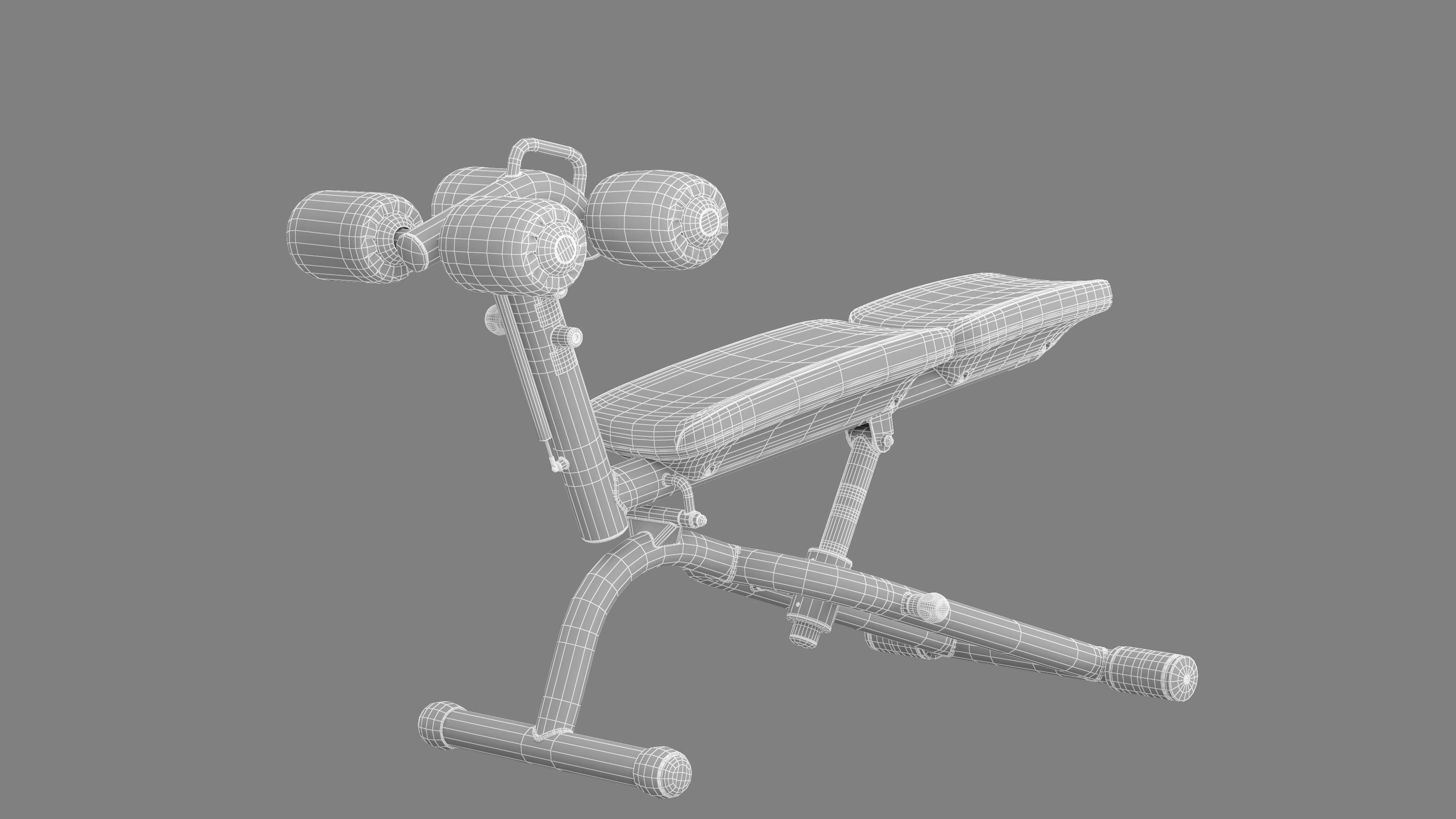 Technogym Crunch Bench - 3D Model by Ambi3d