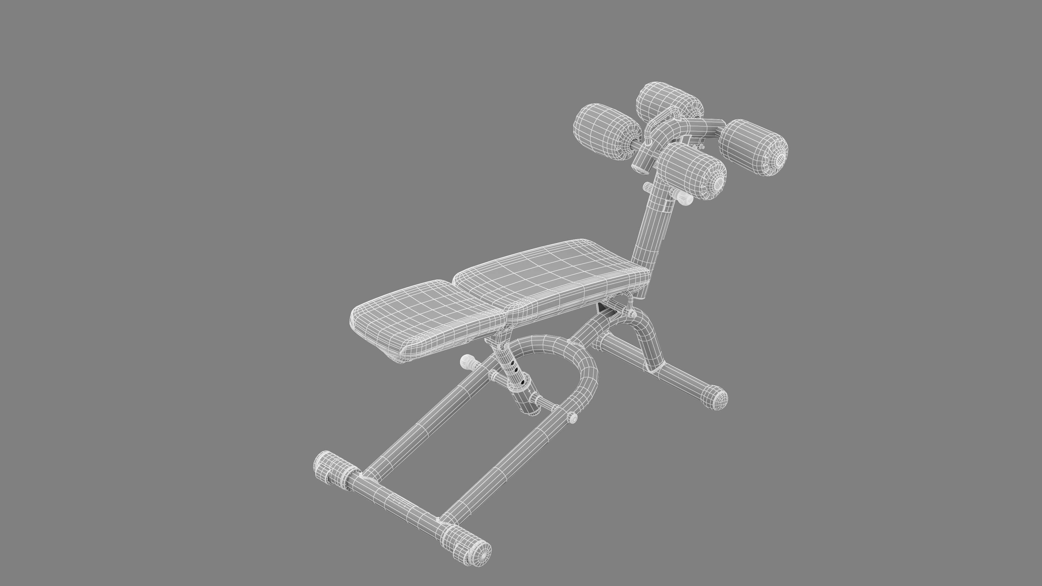 Technogym Crunch Bench - 3D Model by Ambi3d