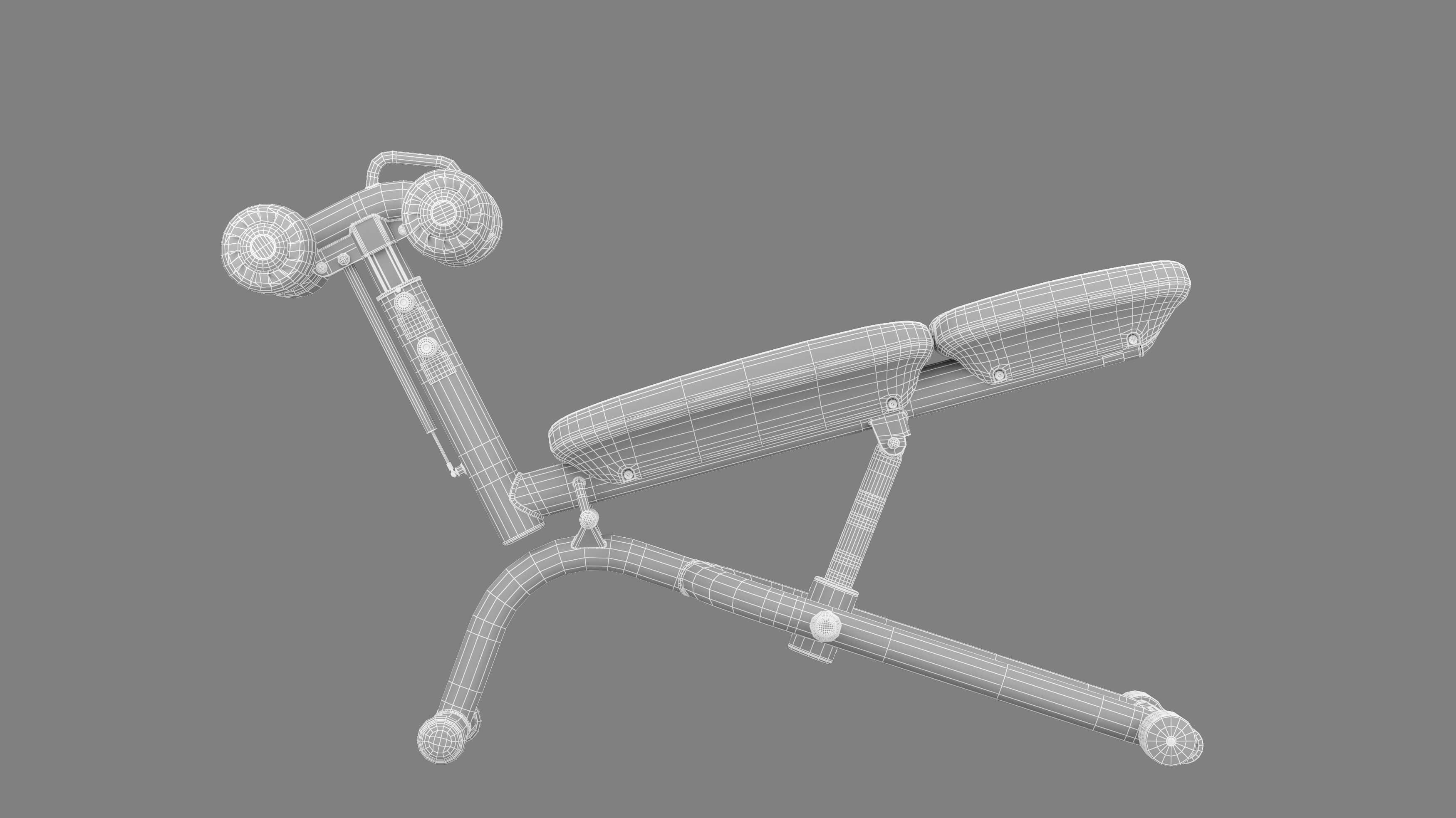 Technogym Crunch Bench - 3D Model by Ambi3d