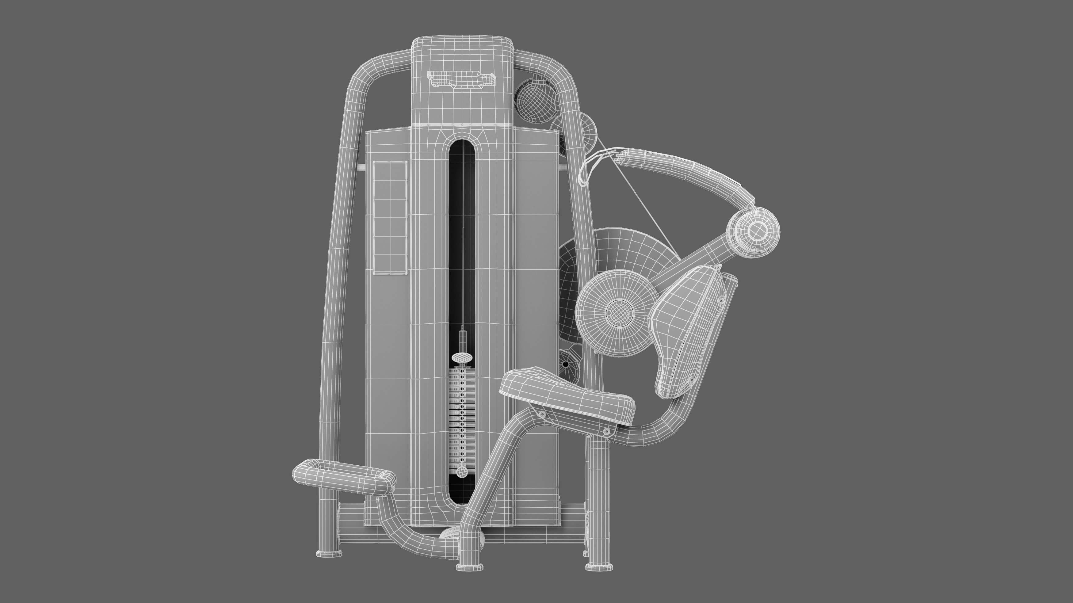 Technogym Selection 700 - Abdominal Crunch 3D Model by Ambi3d