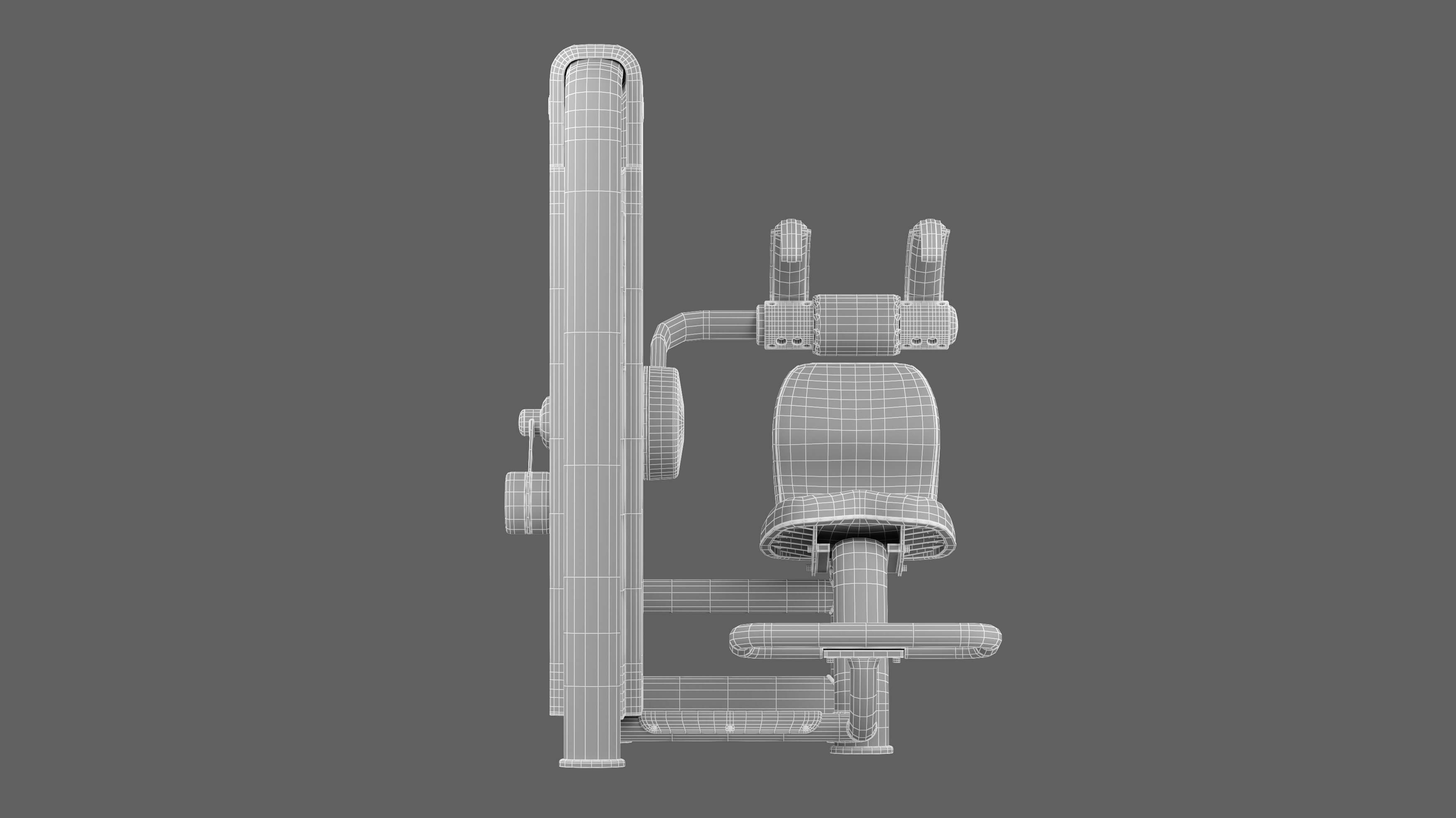 Technogym Selection 700 - Abdominal Crunch 3D Model by Ambi3d