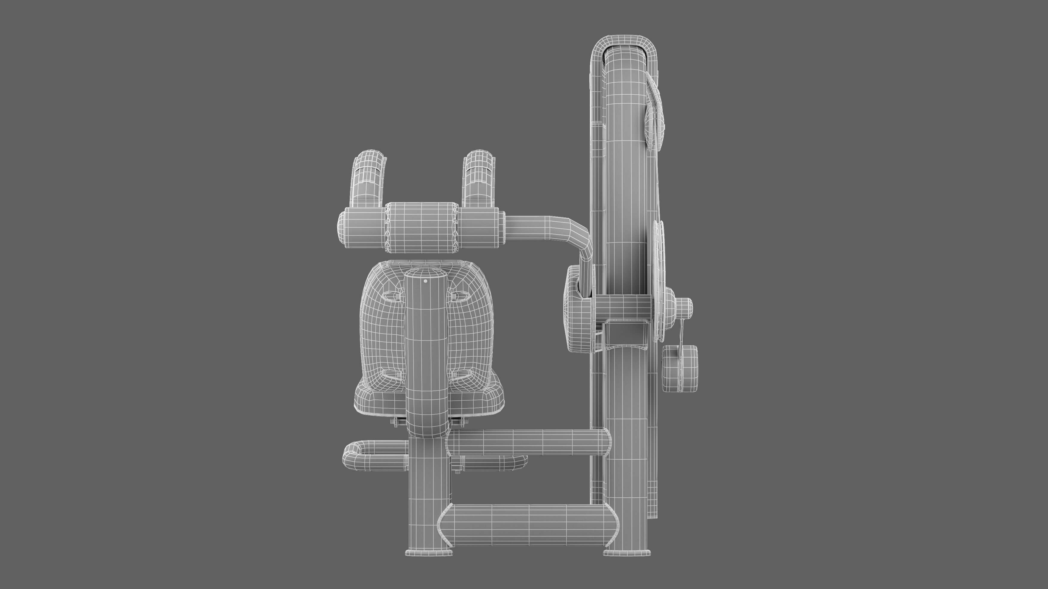Technogym Selection 700 - Abdominal Crunch 3D Model by Ambi3d