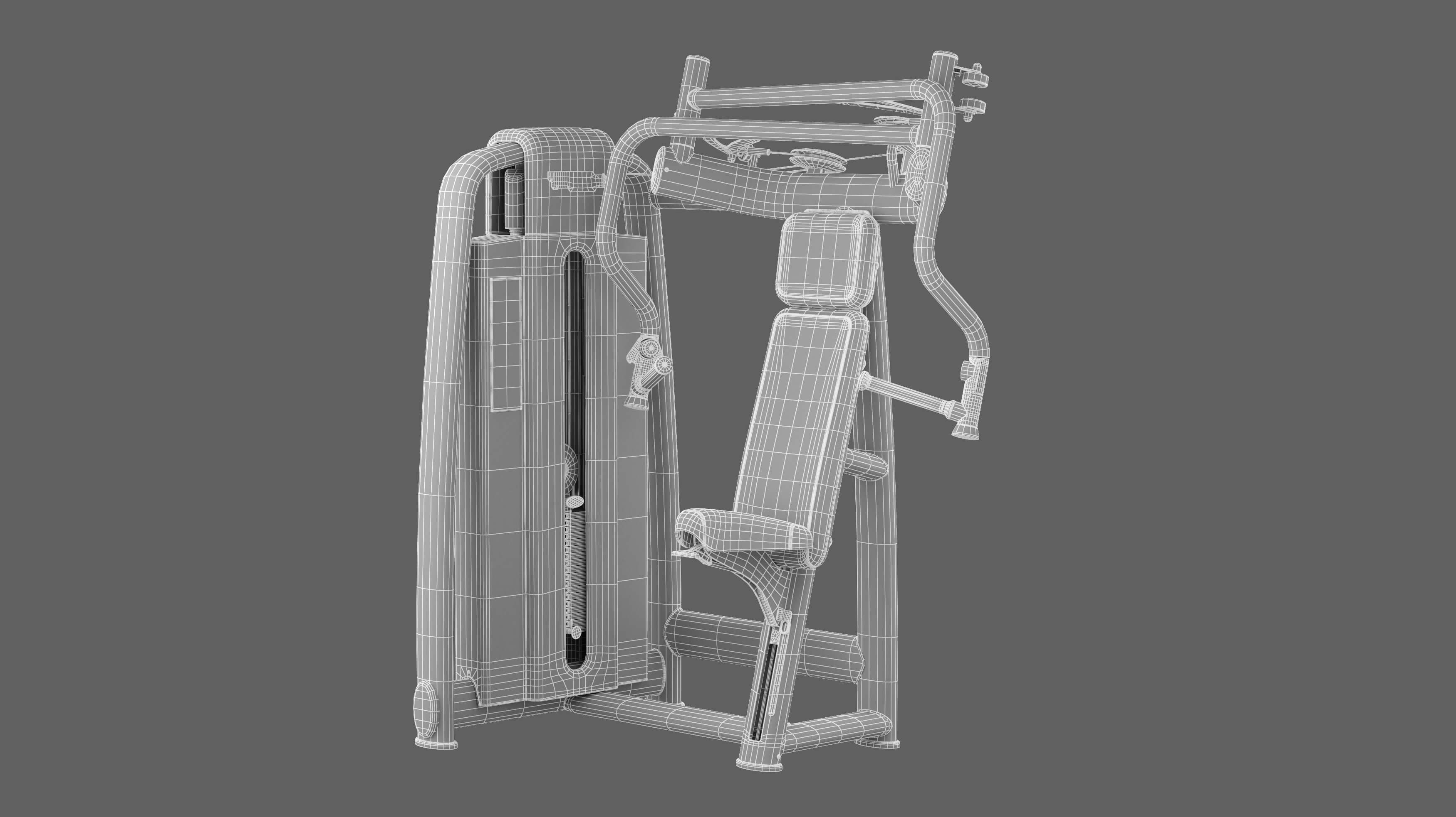 Technogym Selection 700 - Chest Press 3D Model by Ambi3d