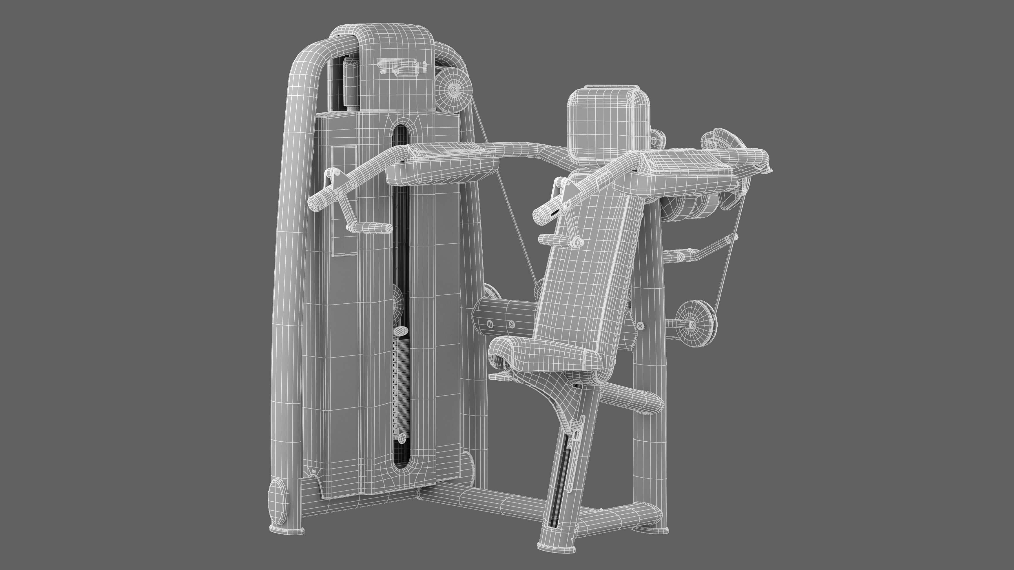 Technogym Selection 700 - Delts Machine 3D Model by Ambi3d