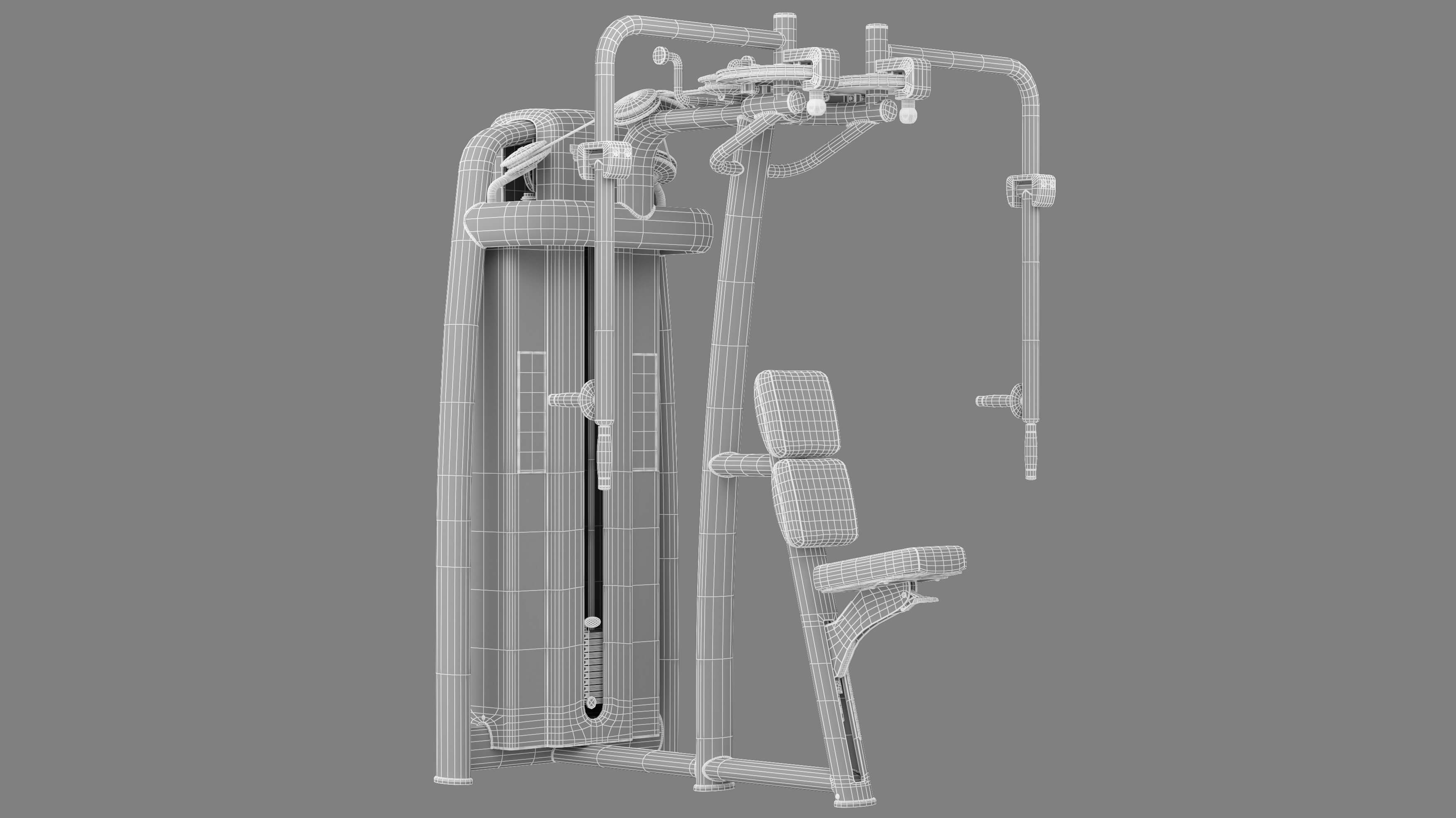 Technogym Selection 700 - Dual Pectoral Reverse Fly 3D Model by Ambi3d