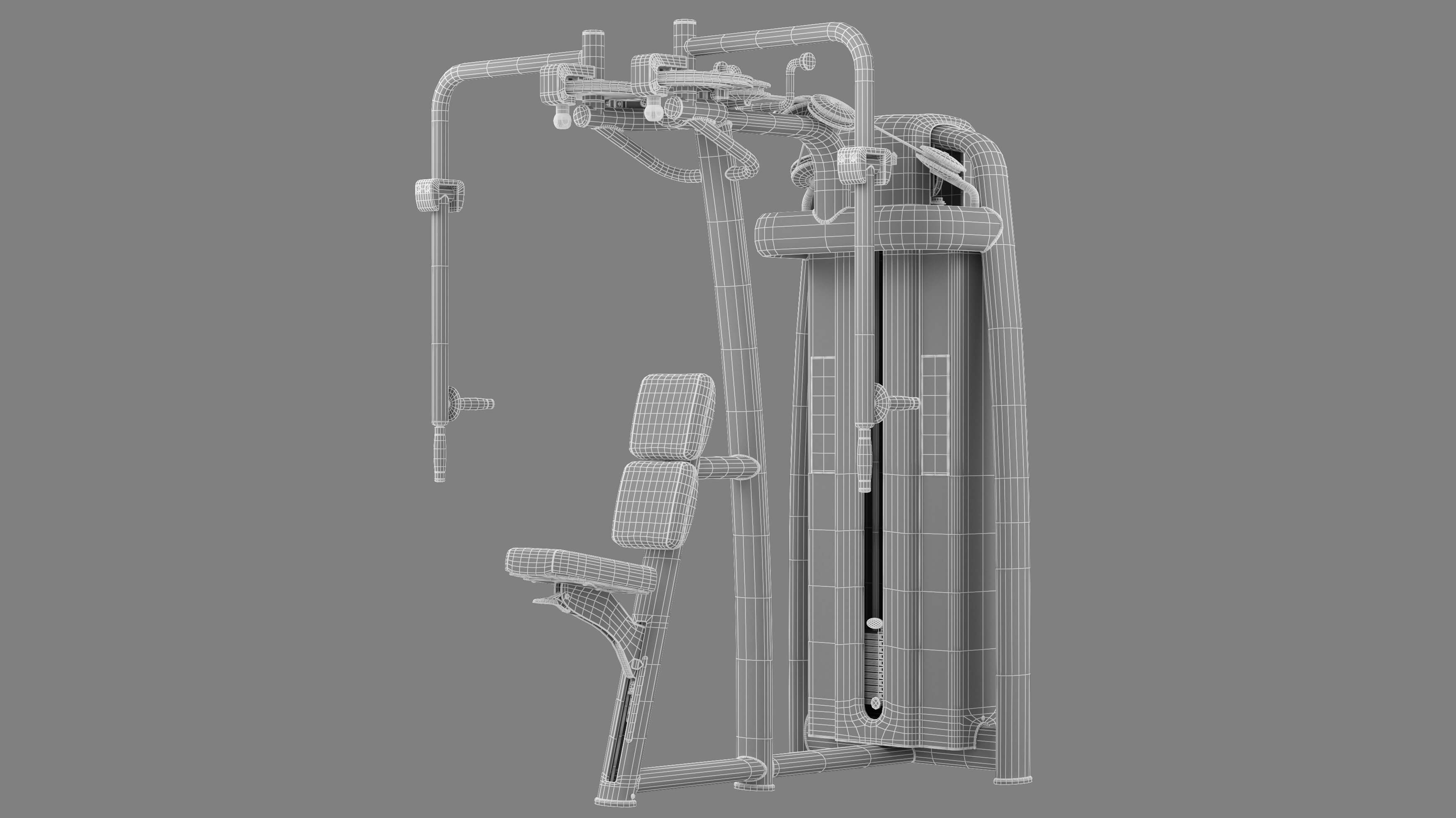 Technogym Selection 700 - Dual Pectoral Reverse Fly 3D Model by Ambi3d