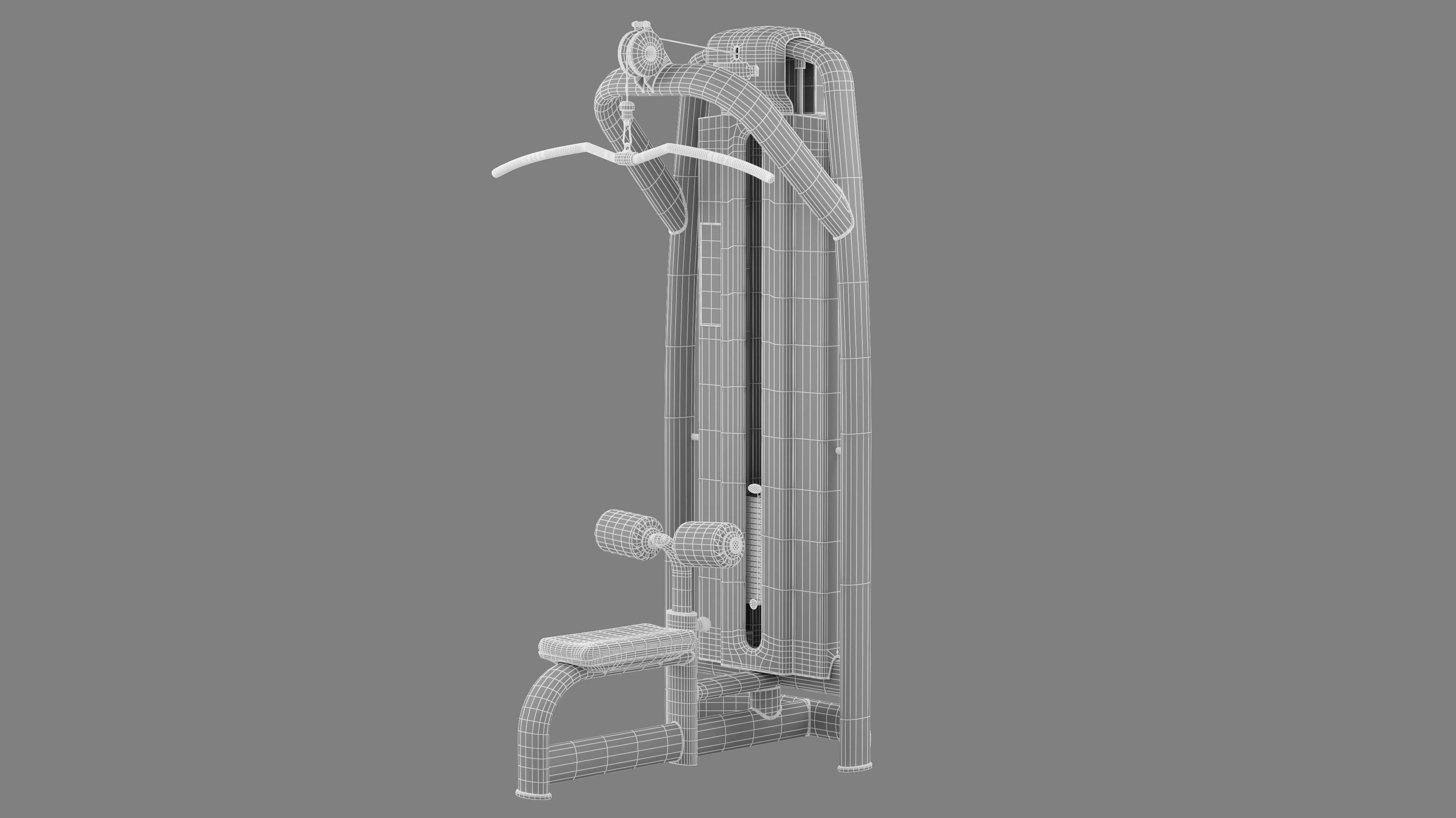 Technogym Selection 700 - Lat Machine 3D Model by Ambi3d