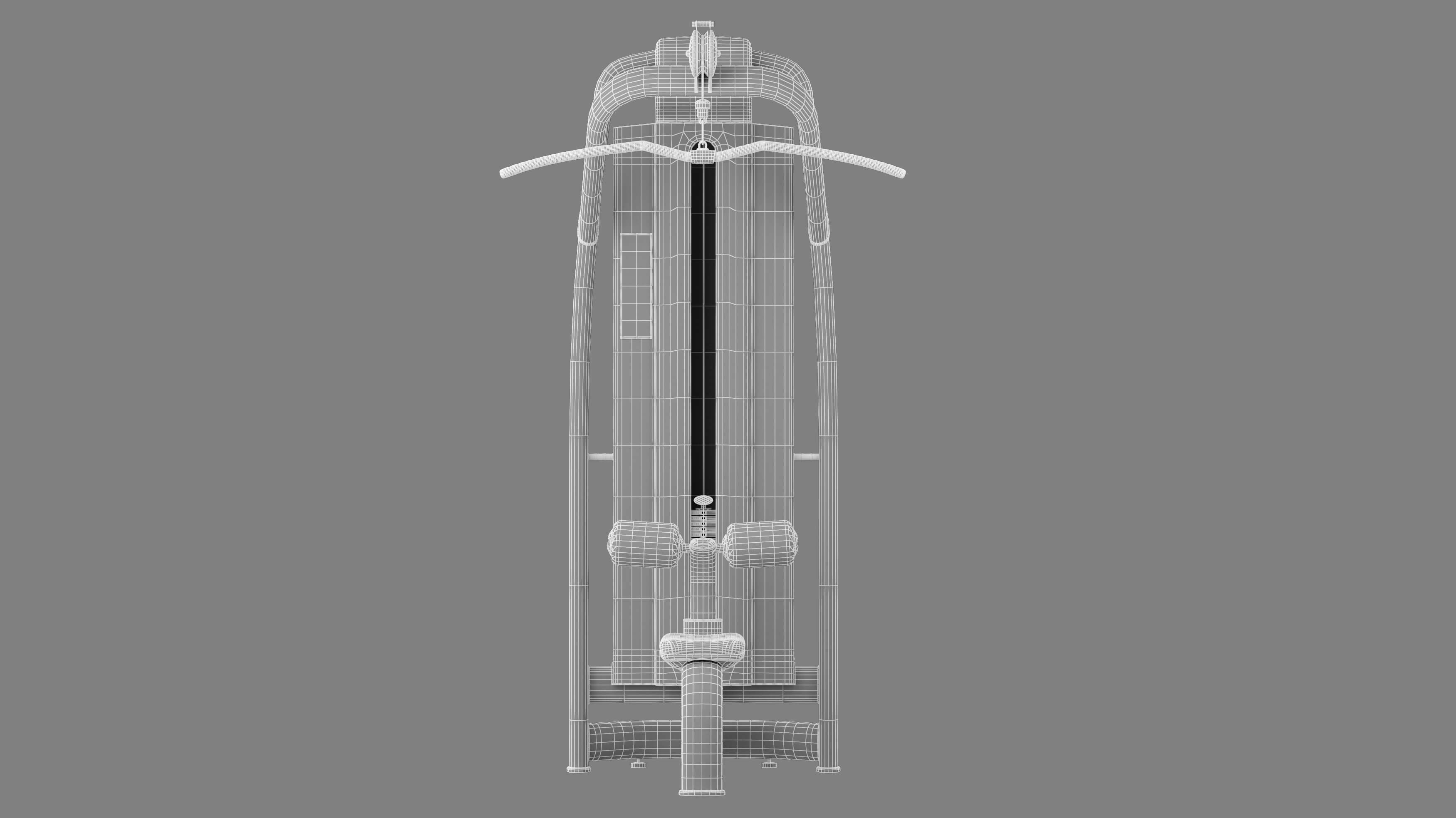 Technogym Selection 700 - Lat Machine 3D Model by Ambi3d
