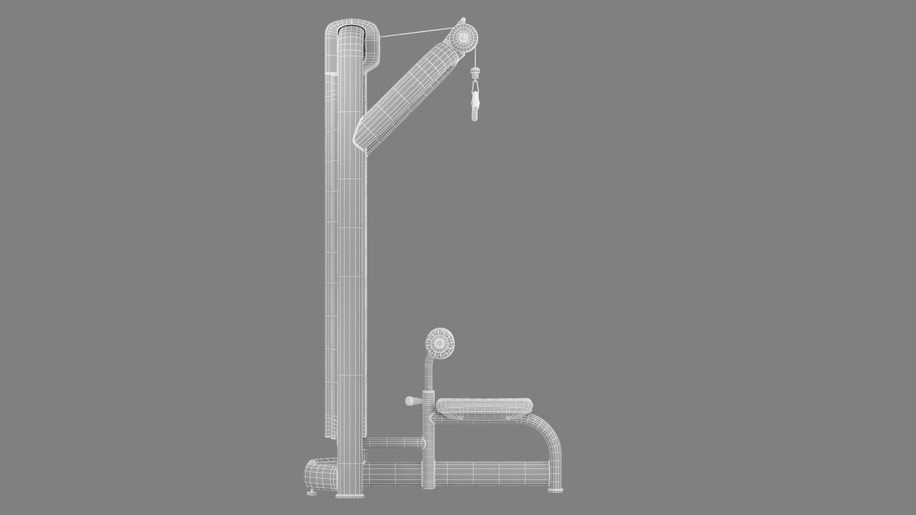 Technogym Selection 700 - Lat Machine 3D Model by Ambi3d