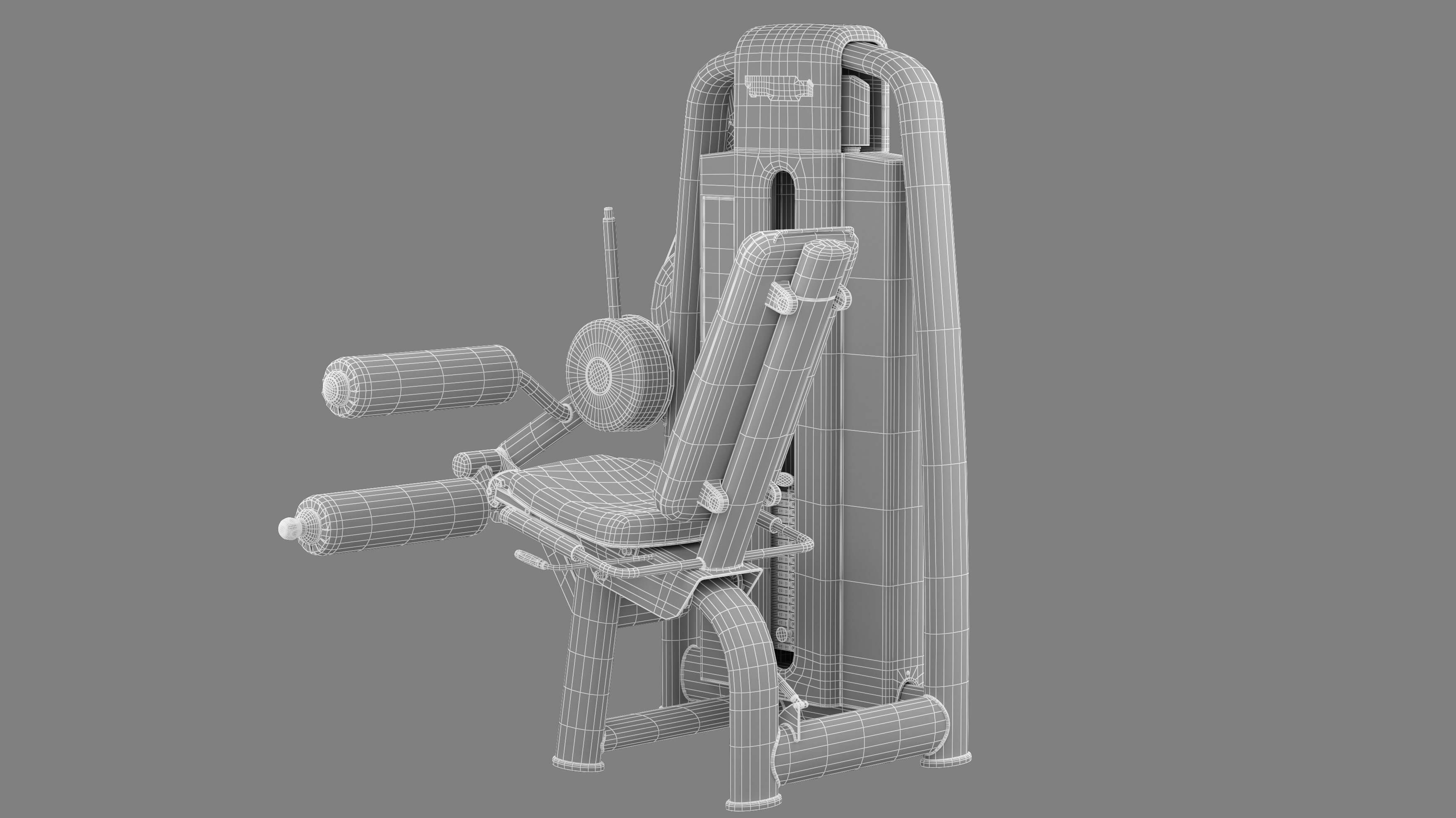 Technogym Selection 700 - Leg Curl 3D Model by Ambi3d