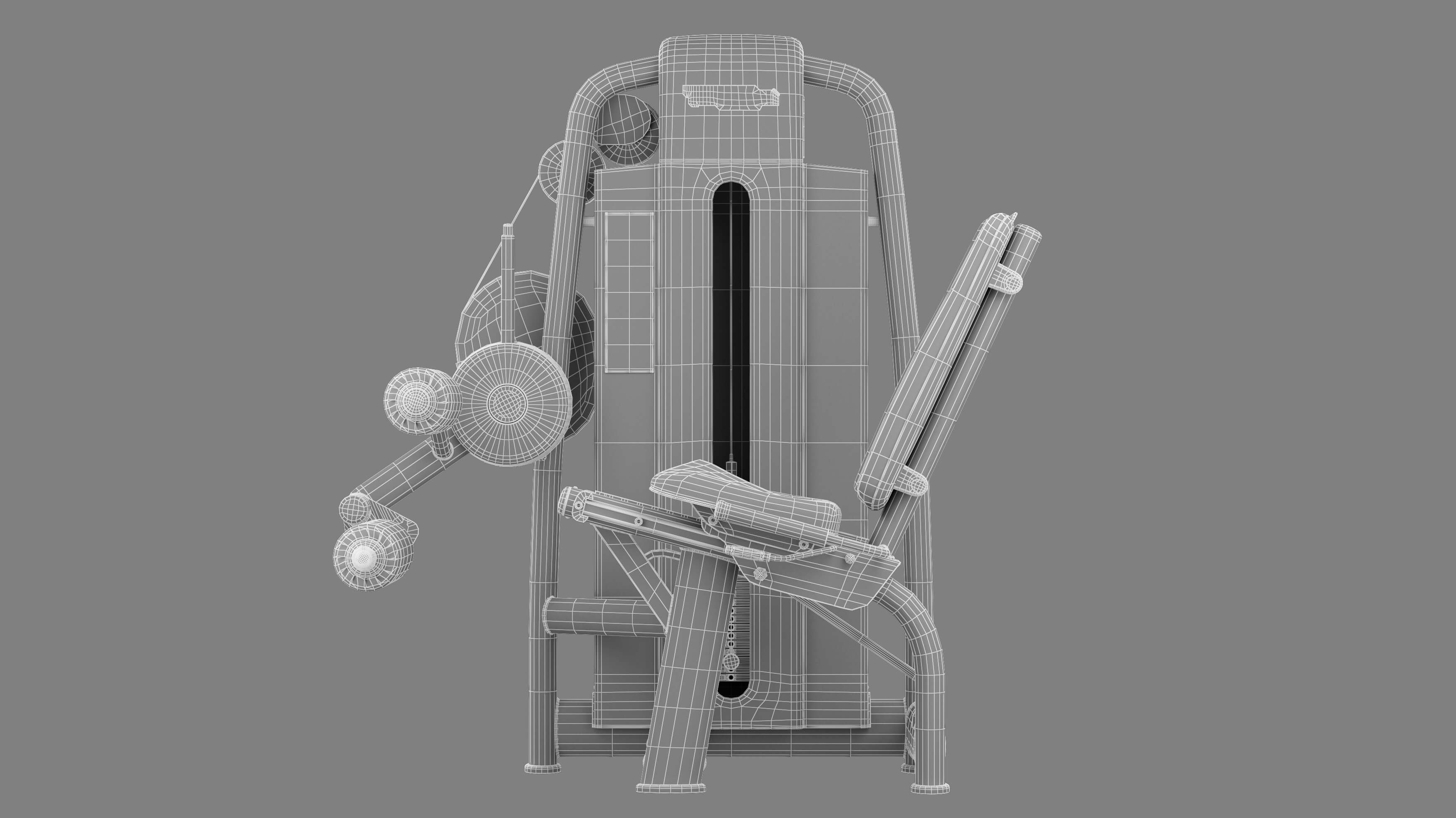 Technogym Selection 700 - Leg Curl 3D Model by Ambi3d