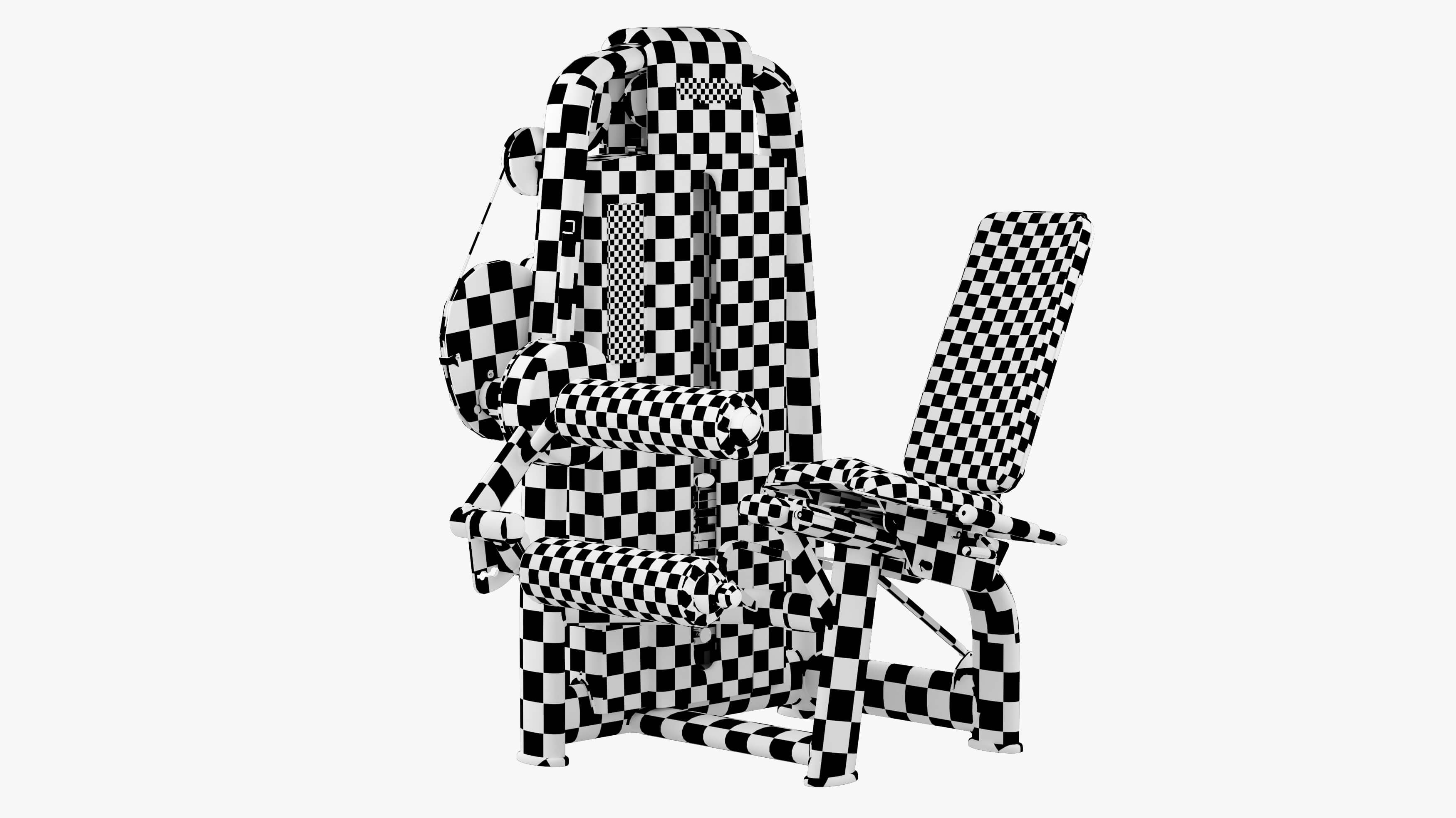 Technogym Selection 700 - Leg Curl 3D Model by Ambi3d